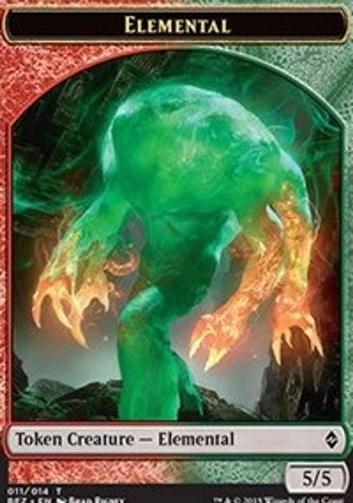 Elemental Token (5/5) Price from mtg Battle for Zendikar