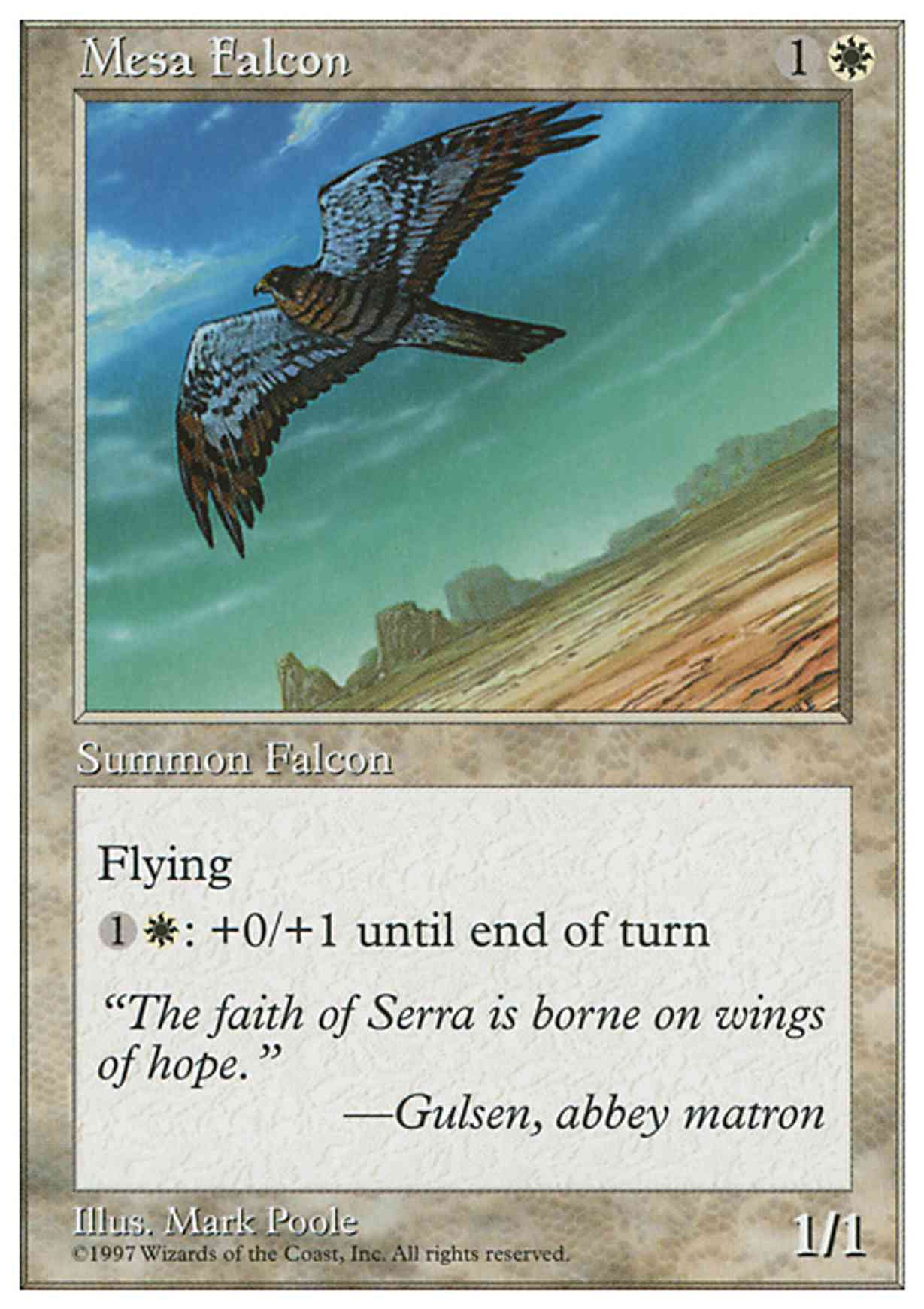 Mesa Falcon Price from mtg Fifth Edition