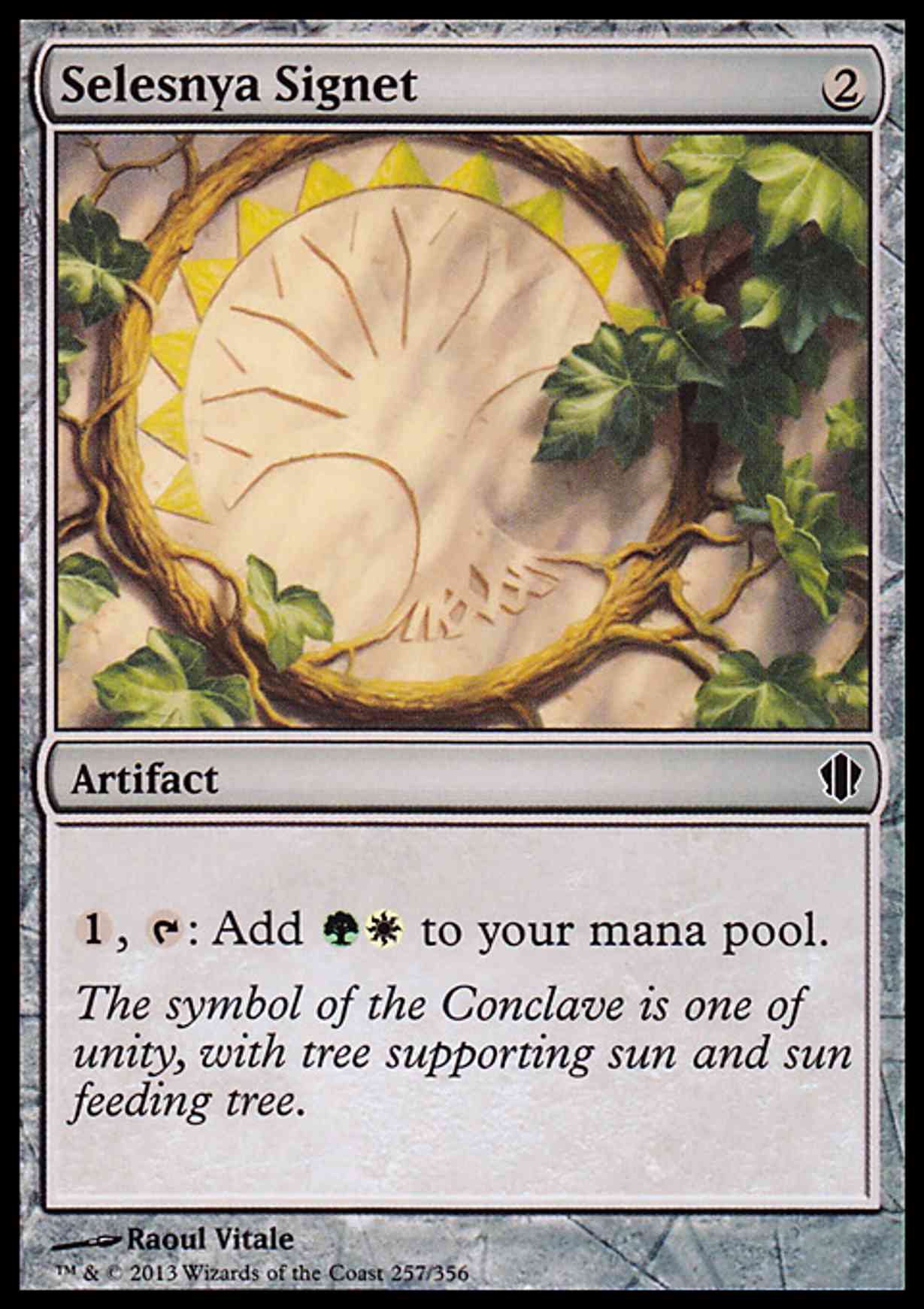 Selesnya Signet Price from mtg Commander 2013 Edition