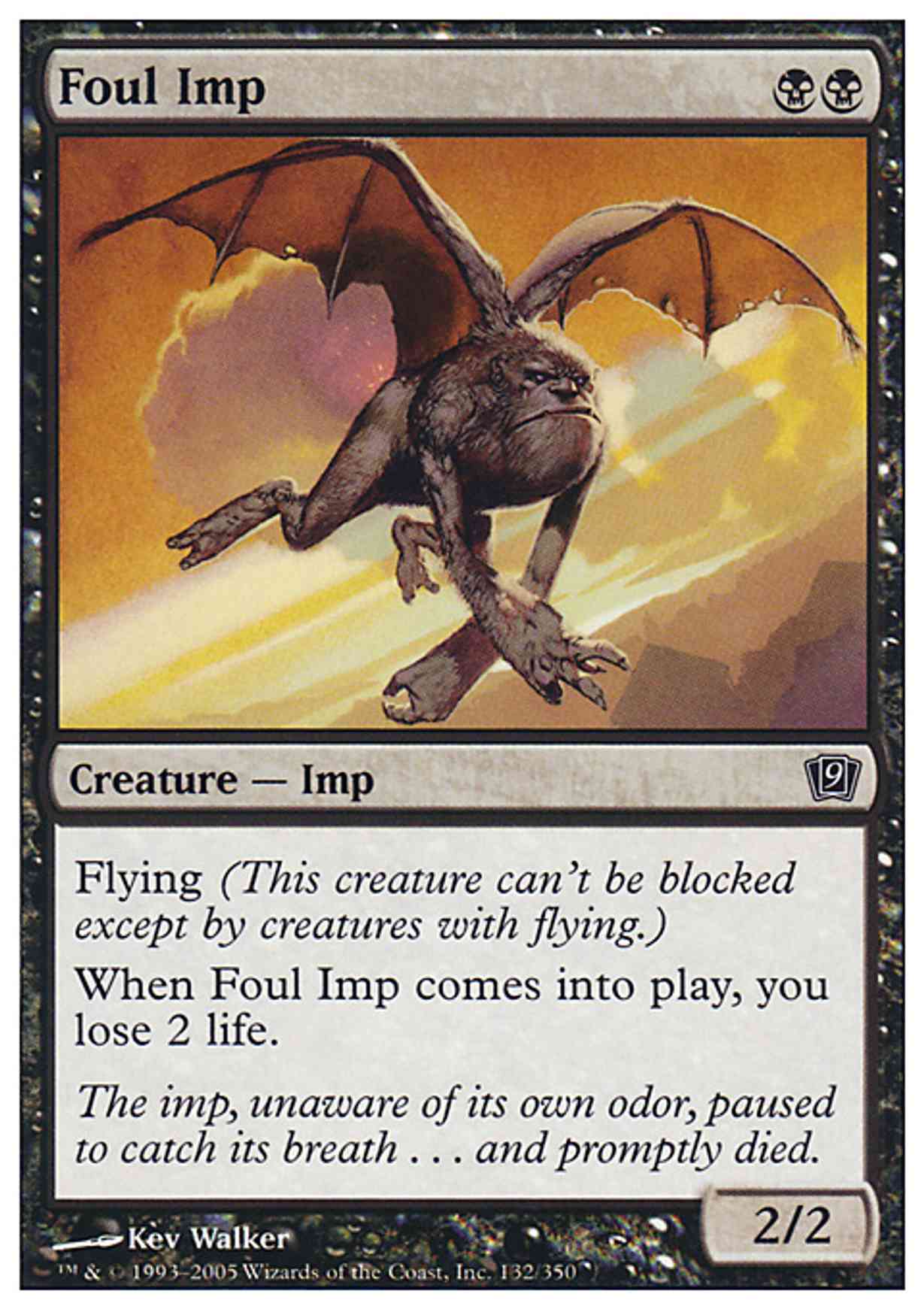 Foul Imp Price from mtg Ninth Edition