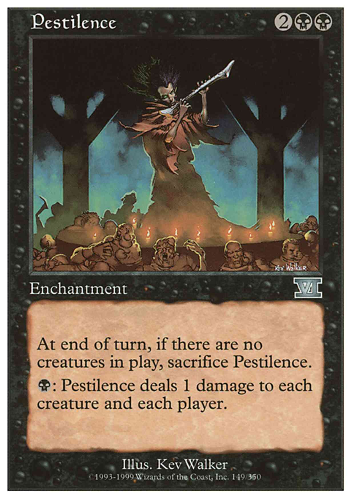 Pestilence Price from mtg Classic Sixth Edition