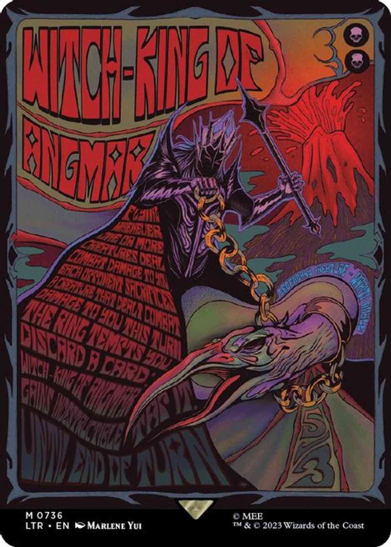 Witch-king of Angmar (Borderless Poster) Price from mtg The Lord of the ...