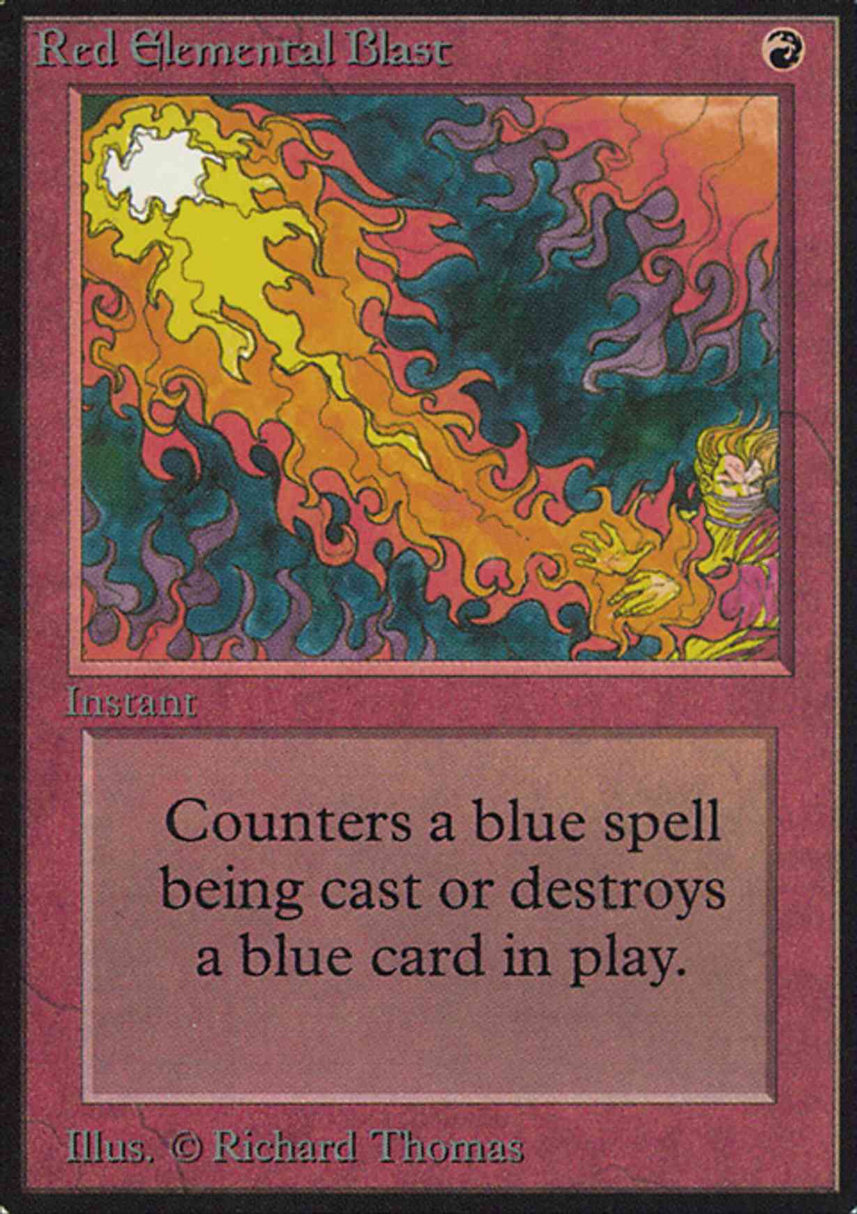 Red Elemental Blast Price from mtg Limited Edition Alpha