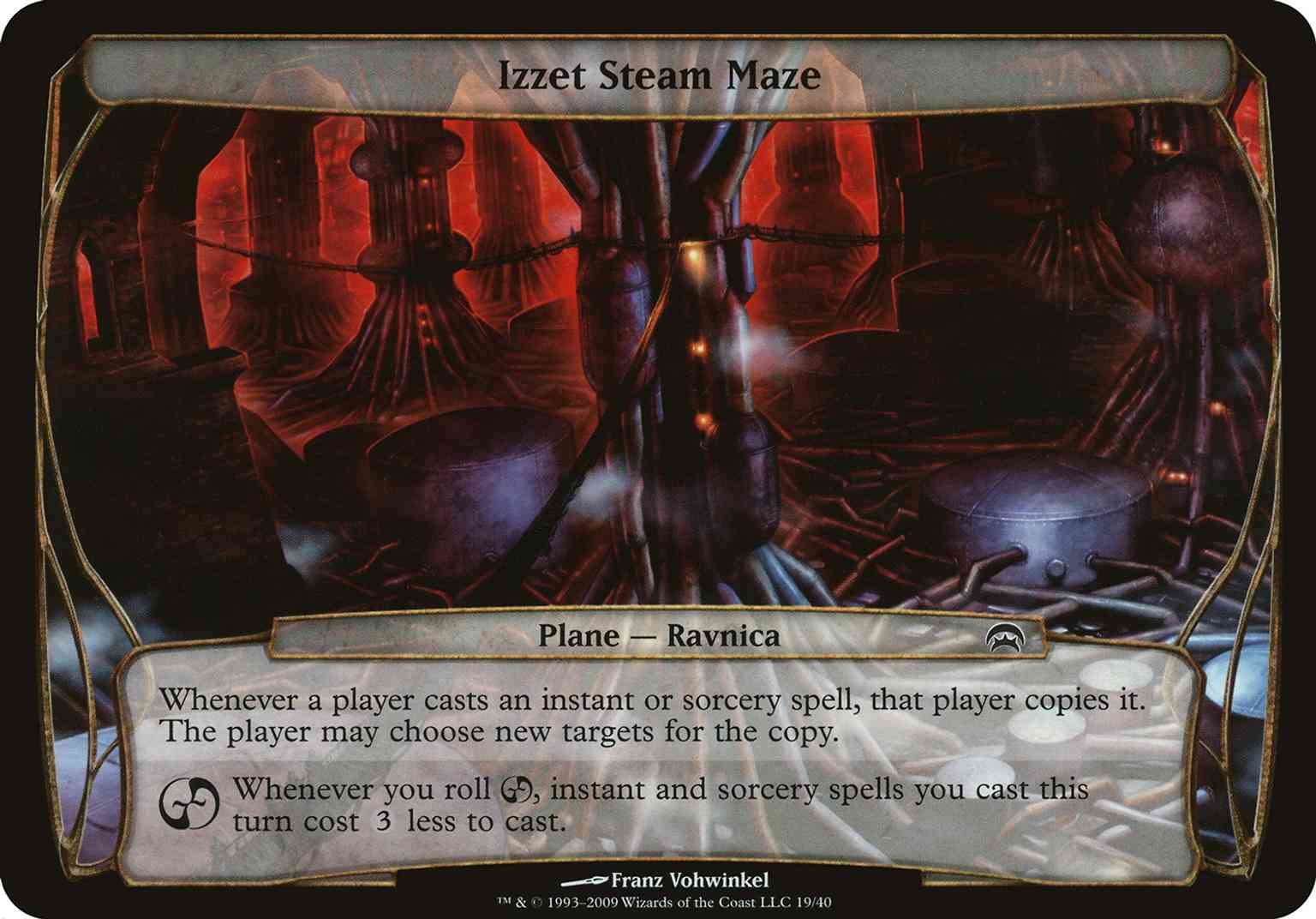 Izzet Steam Maze (Planechase) Price from mtg Oversize Cards