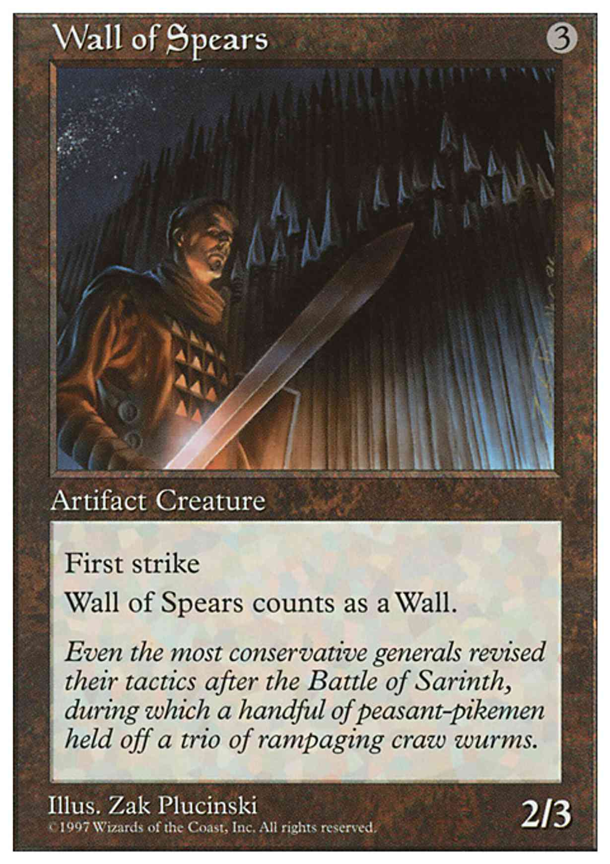 Wall of Spears Price from mtg Fifth Edition