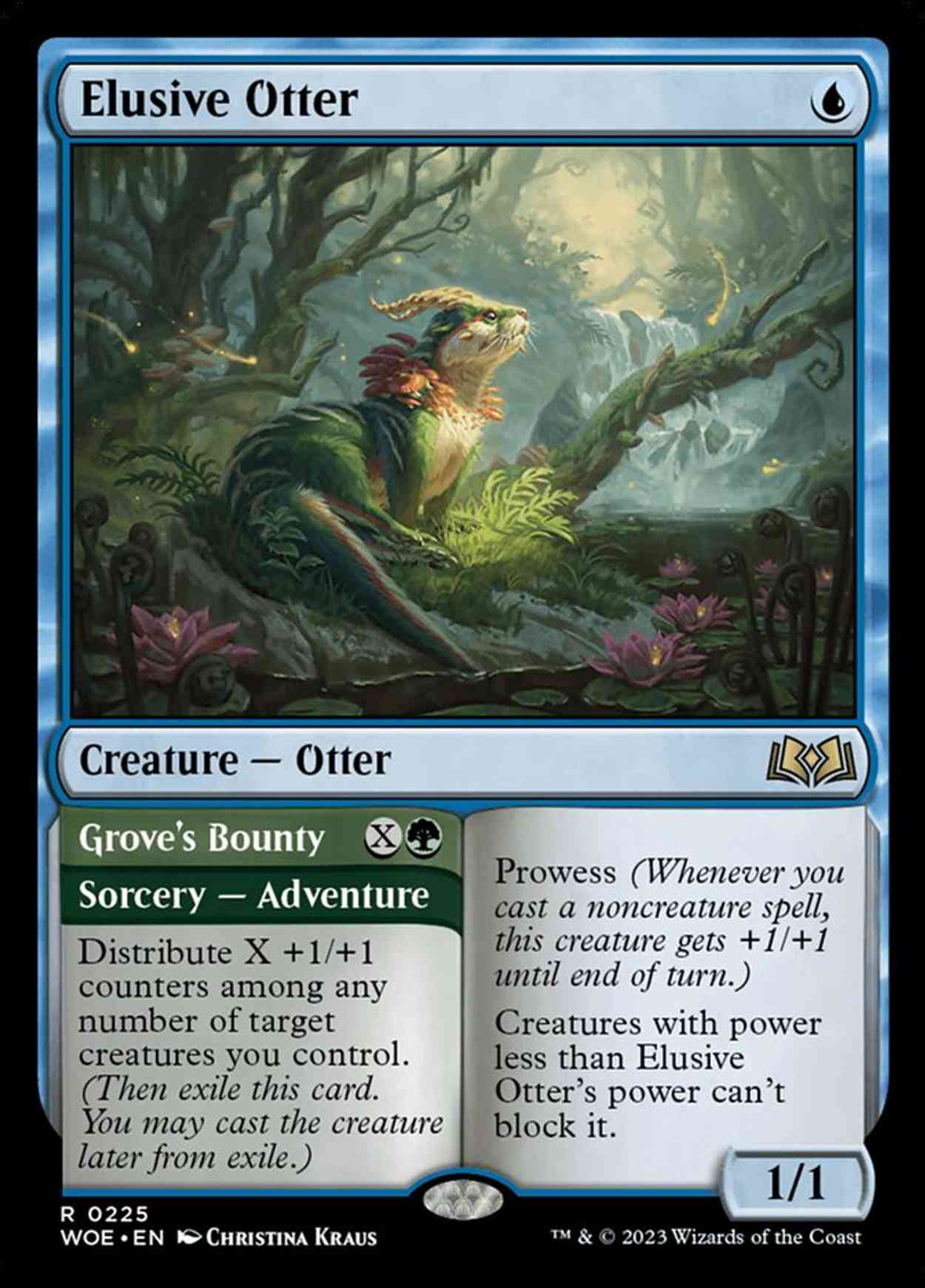 Elusive Otter Price from mtg Wilds of Eldraine