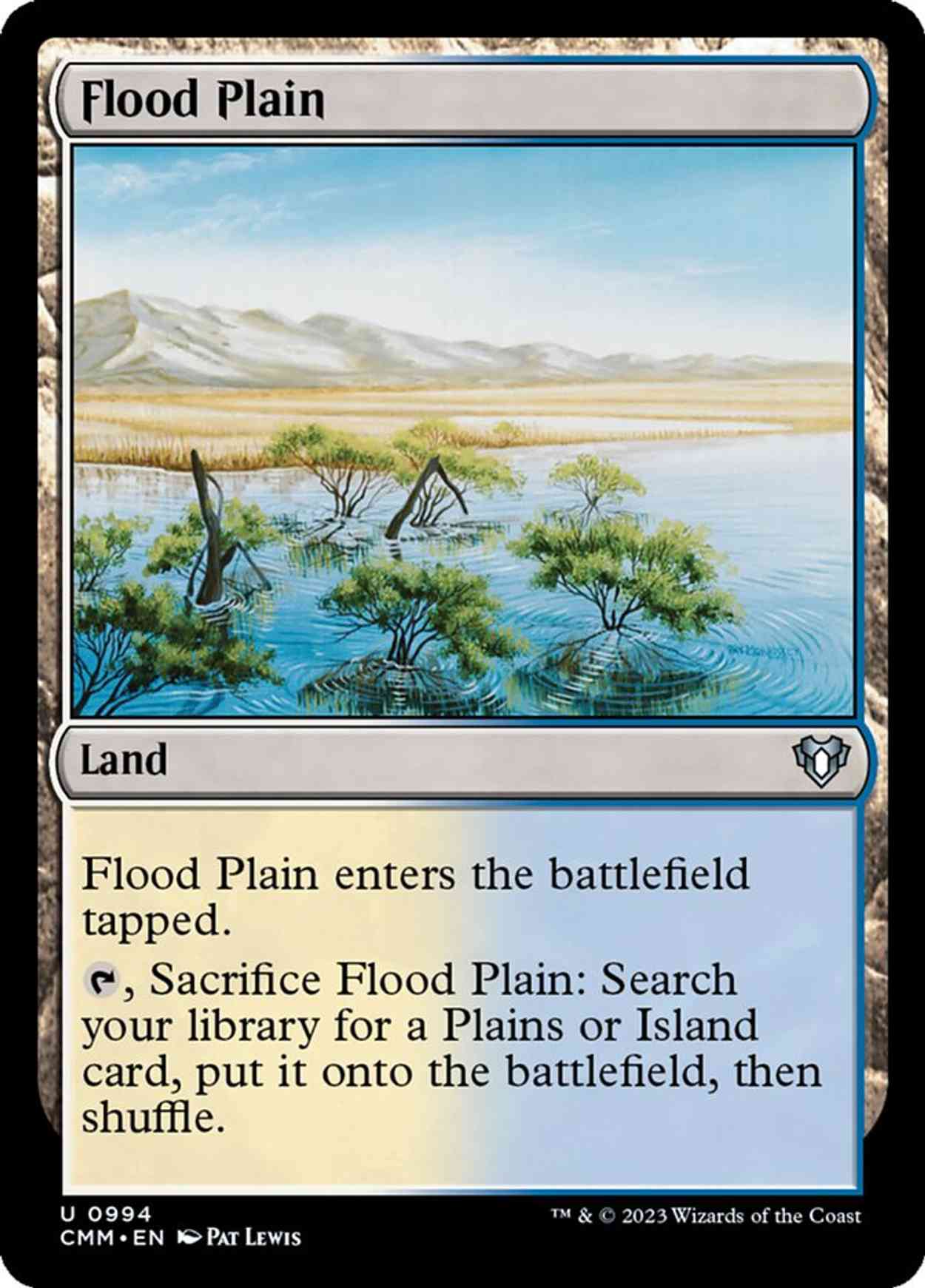 Flood Plain Price from mtg Commander Masters