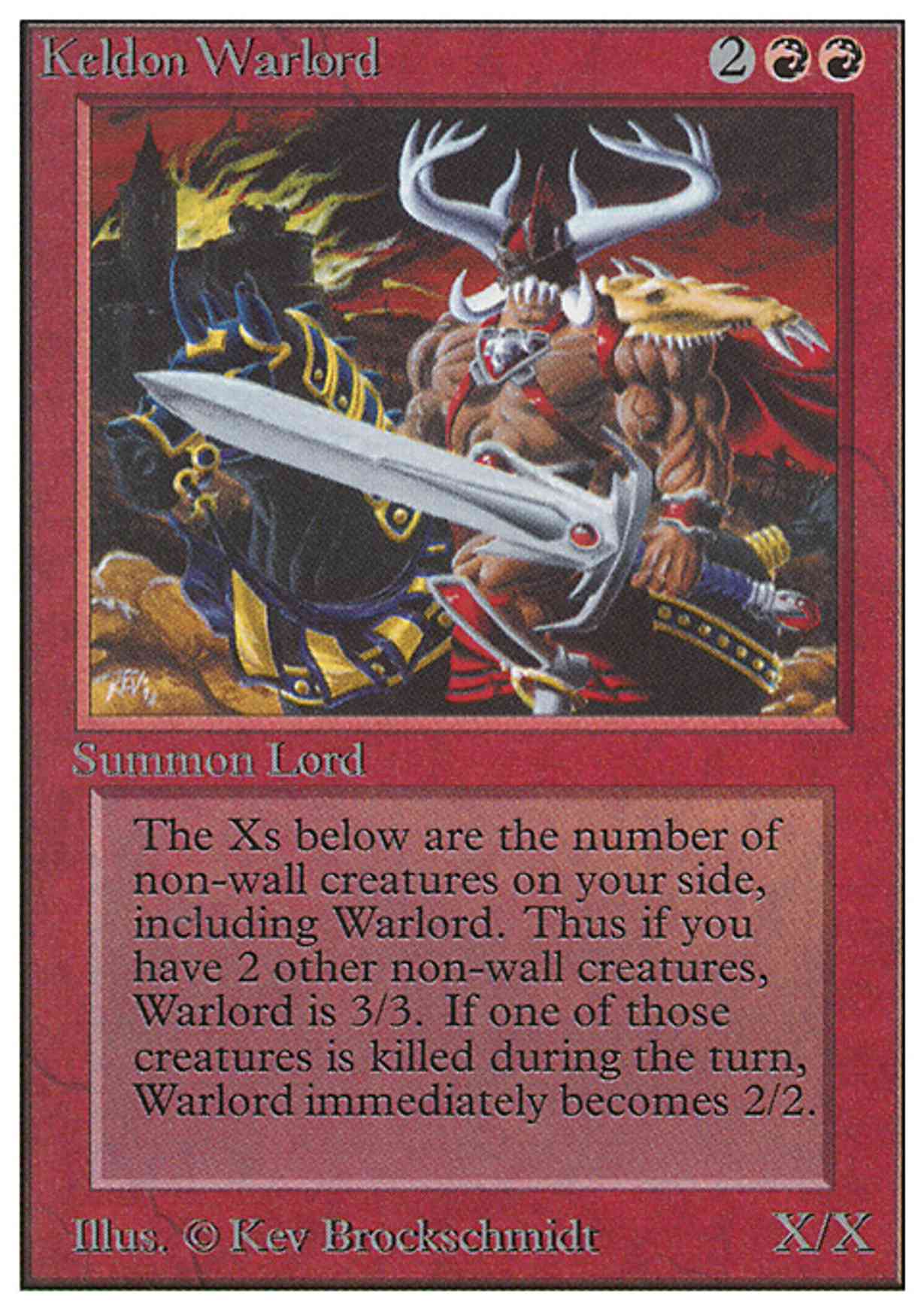 Keldon Warlord Price from mtg Unlimited Edition