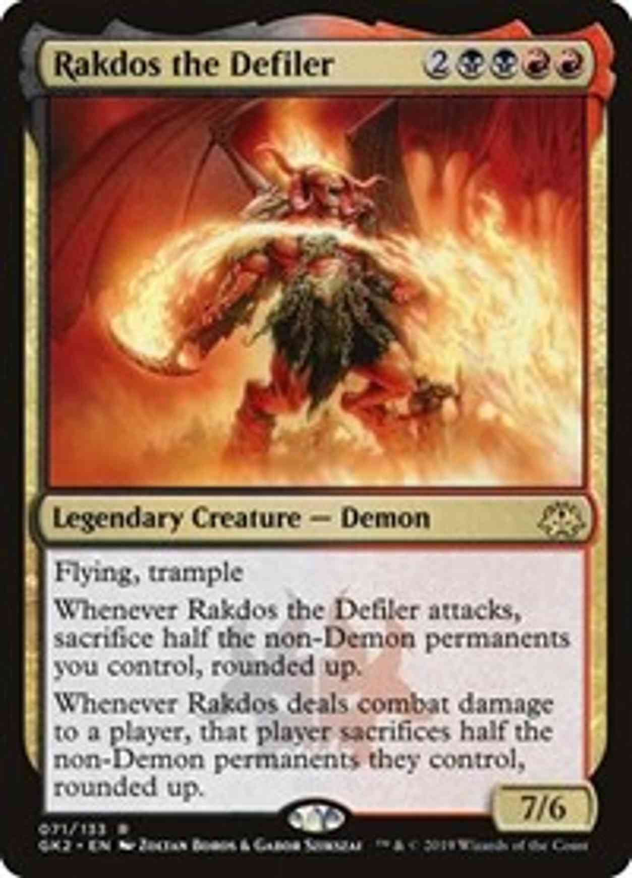 Rakdos the Defiler Price from mtg Ravnica Allegiance: Guild Kits