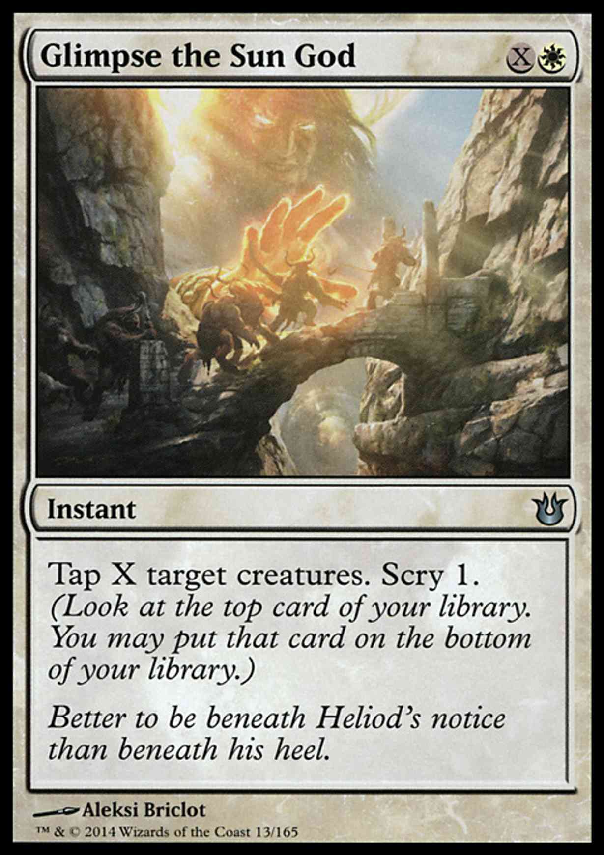 Glimpse the Sun God Price from mtg Born of the Gods