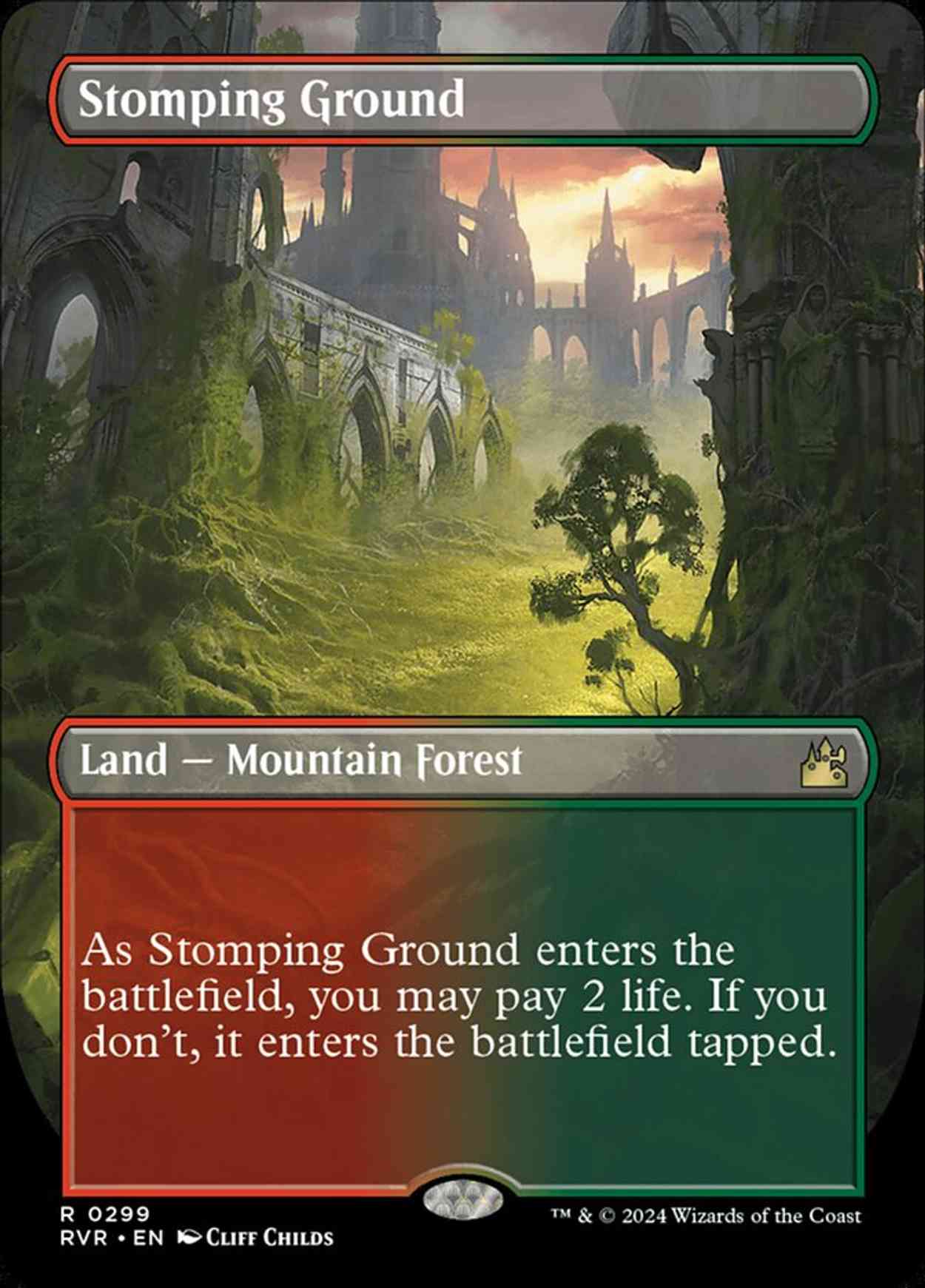 Stomping Ground (Borderless) Price from mtg Ravnica Remastered