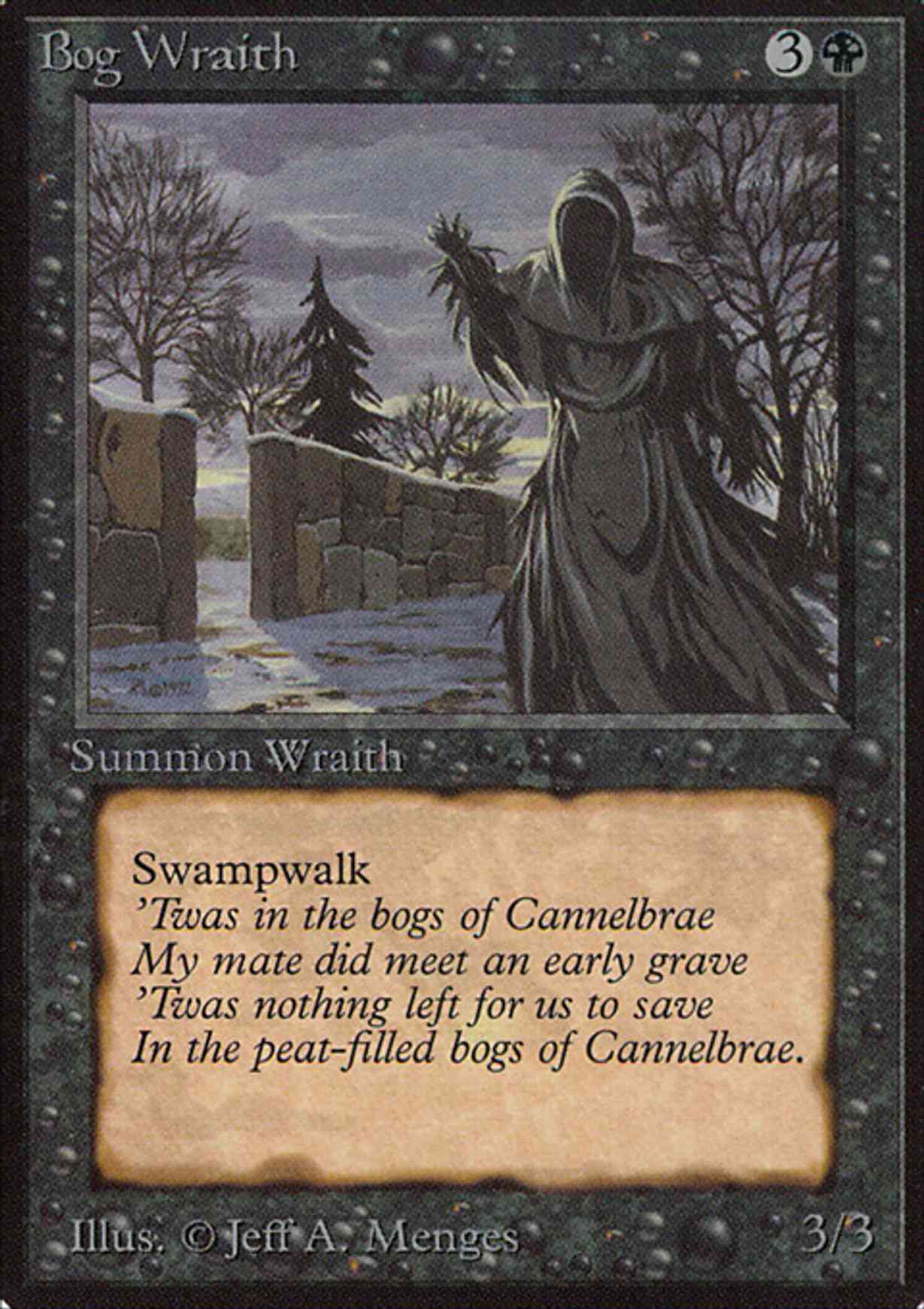 Bog Wraith Price from mtg Limited Edition Alpha