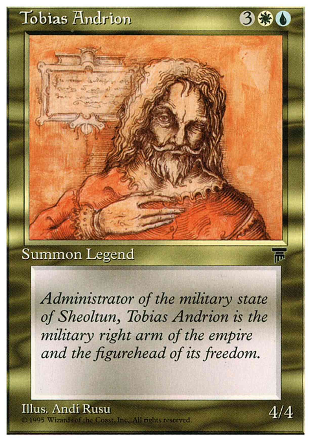 Tobias Andrion Price from mtg Chronicles