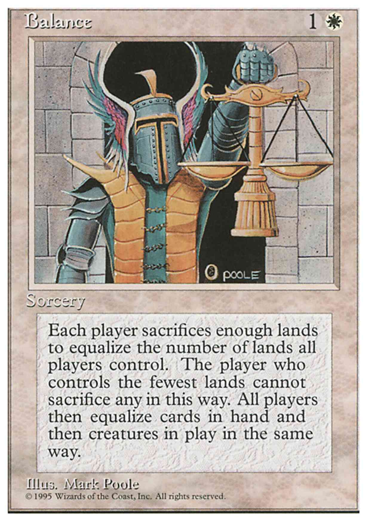 Balance Price from mtg Fourth Edition