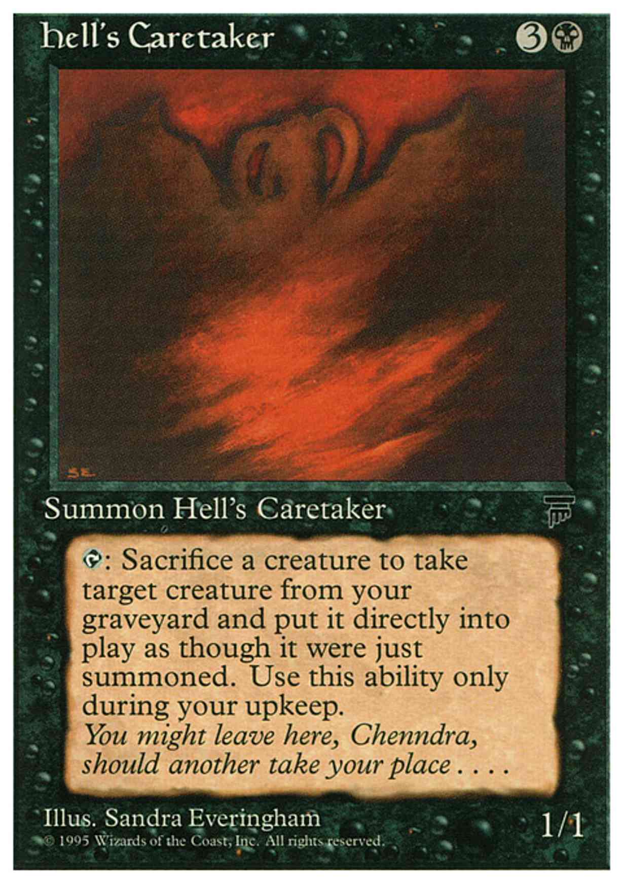 Hell's Caretaker Price from mtg Chronicles