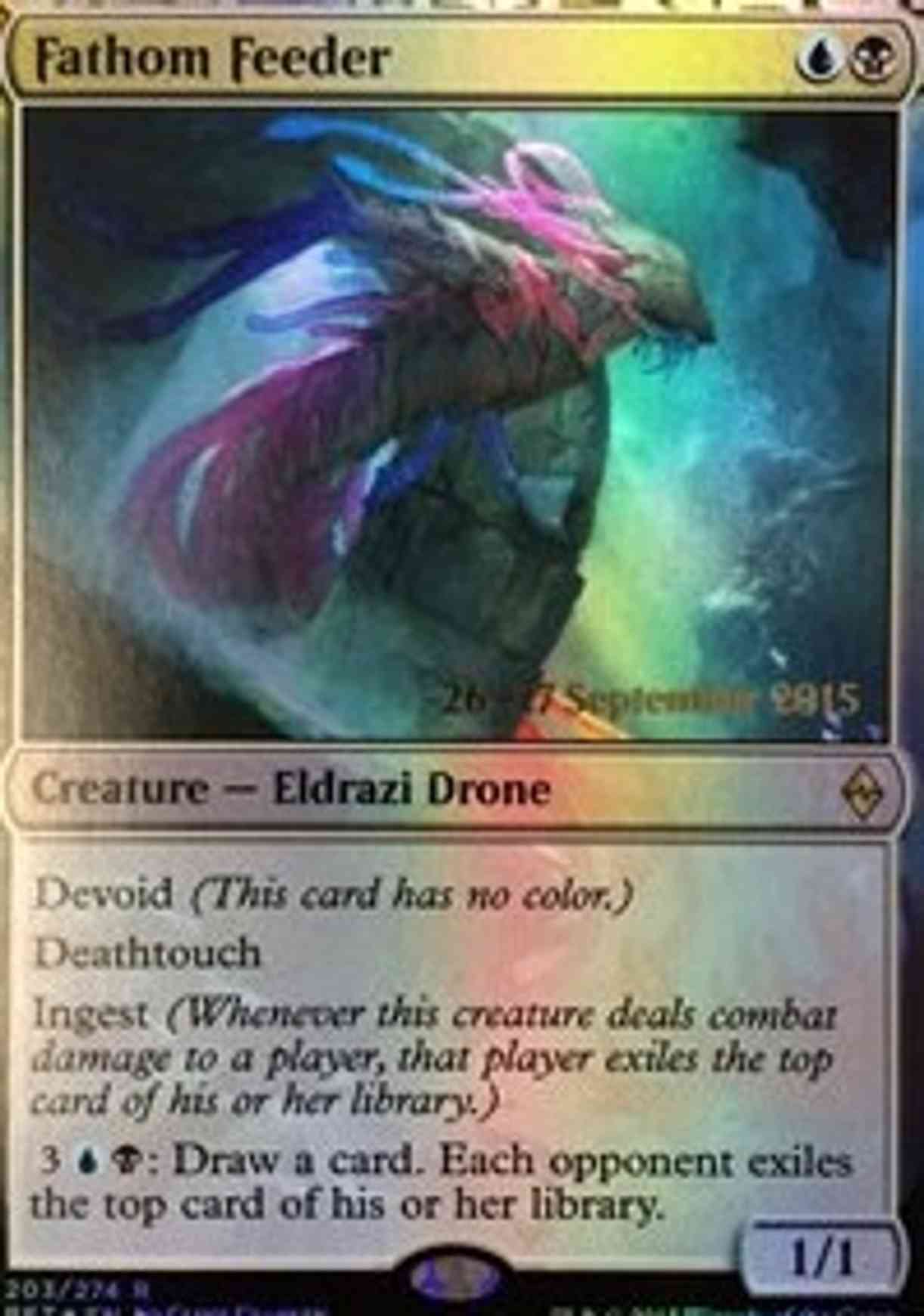 Fathom Feeder Price from mtg Prerelease Cards