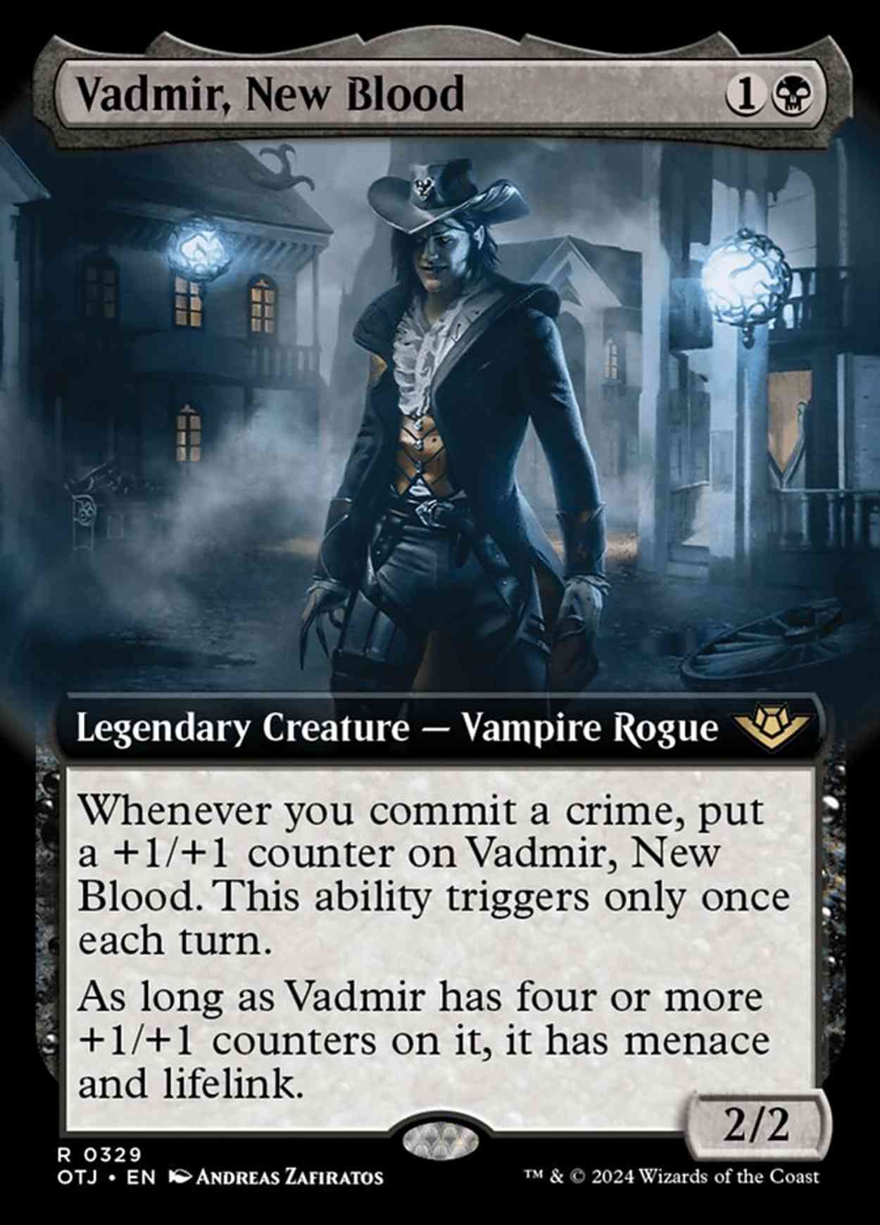 Vadmir, New Blood (Extended Art) Price from mtg Outlaws of Thunder Junction
