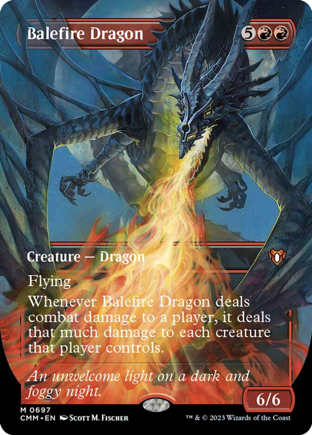 Balefire Dragon (Borderless) Price from mtg Commander Masters