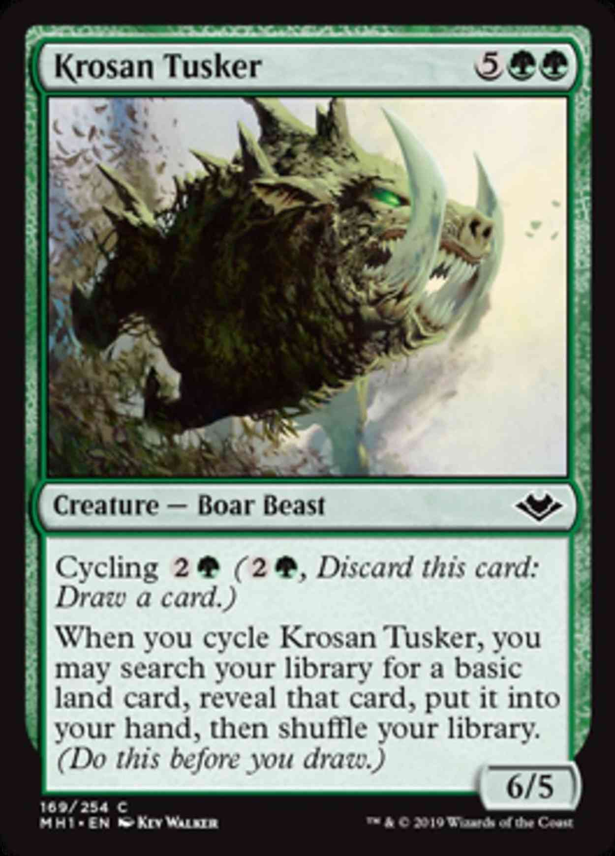 Krosan Tusker Price from mtg Modern Horizons