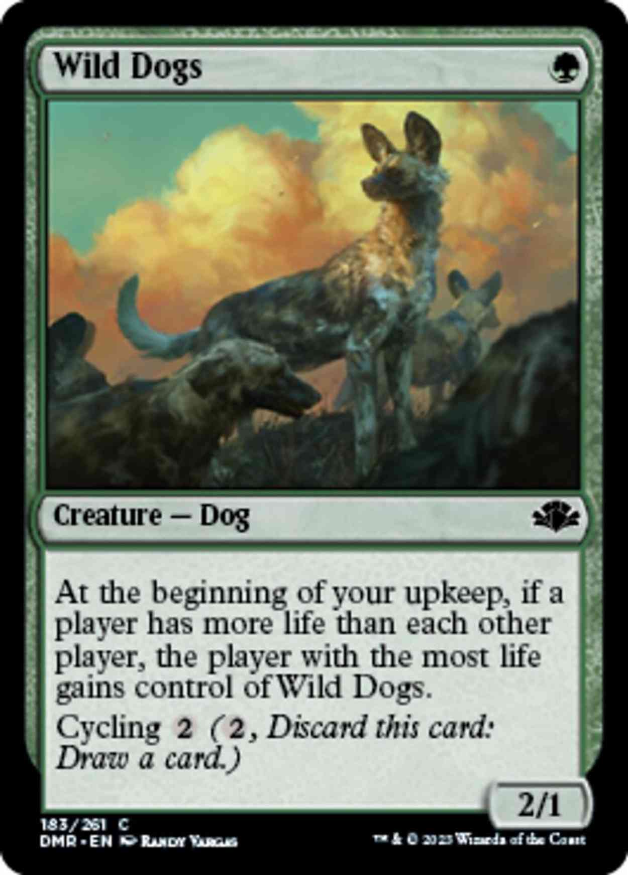 Wild Dogs Price from mtg Dominaria Remastered