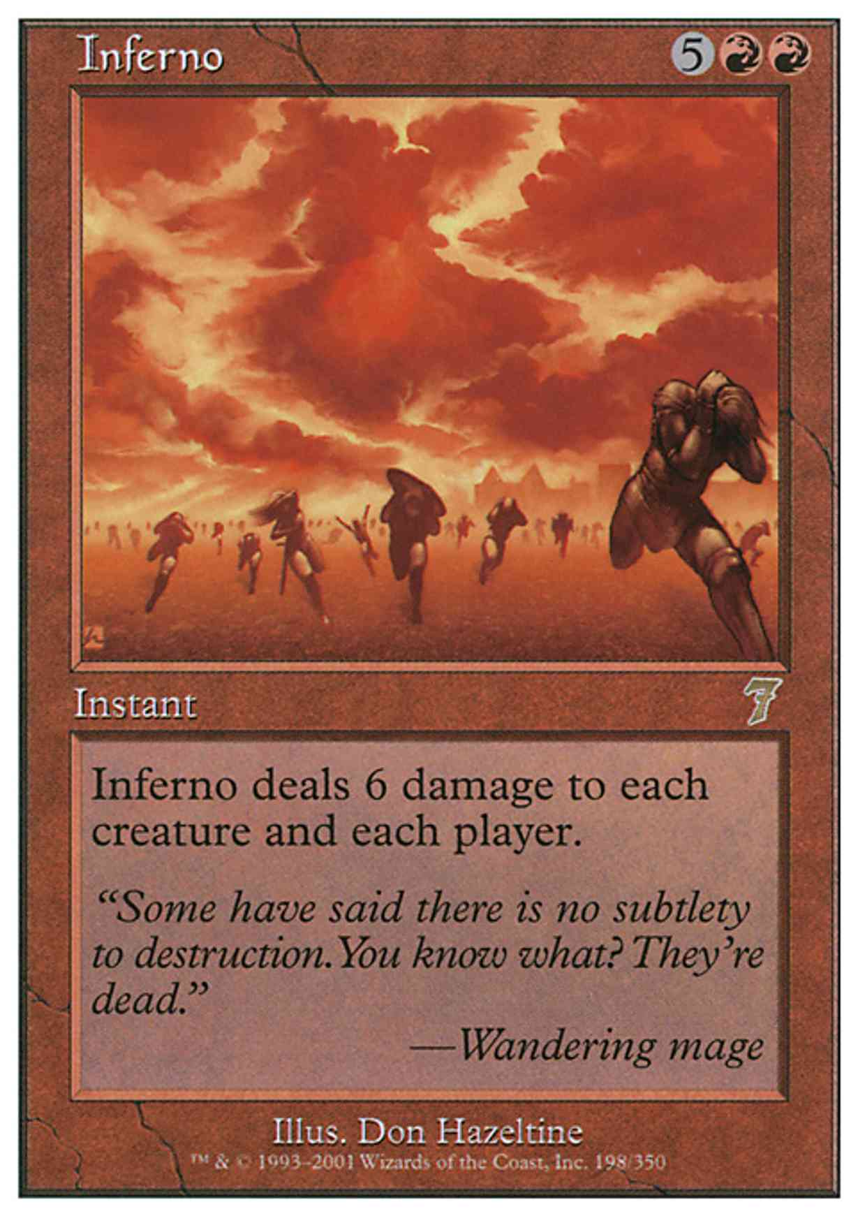 Inferno Price from mtg Seventh Edition