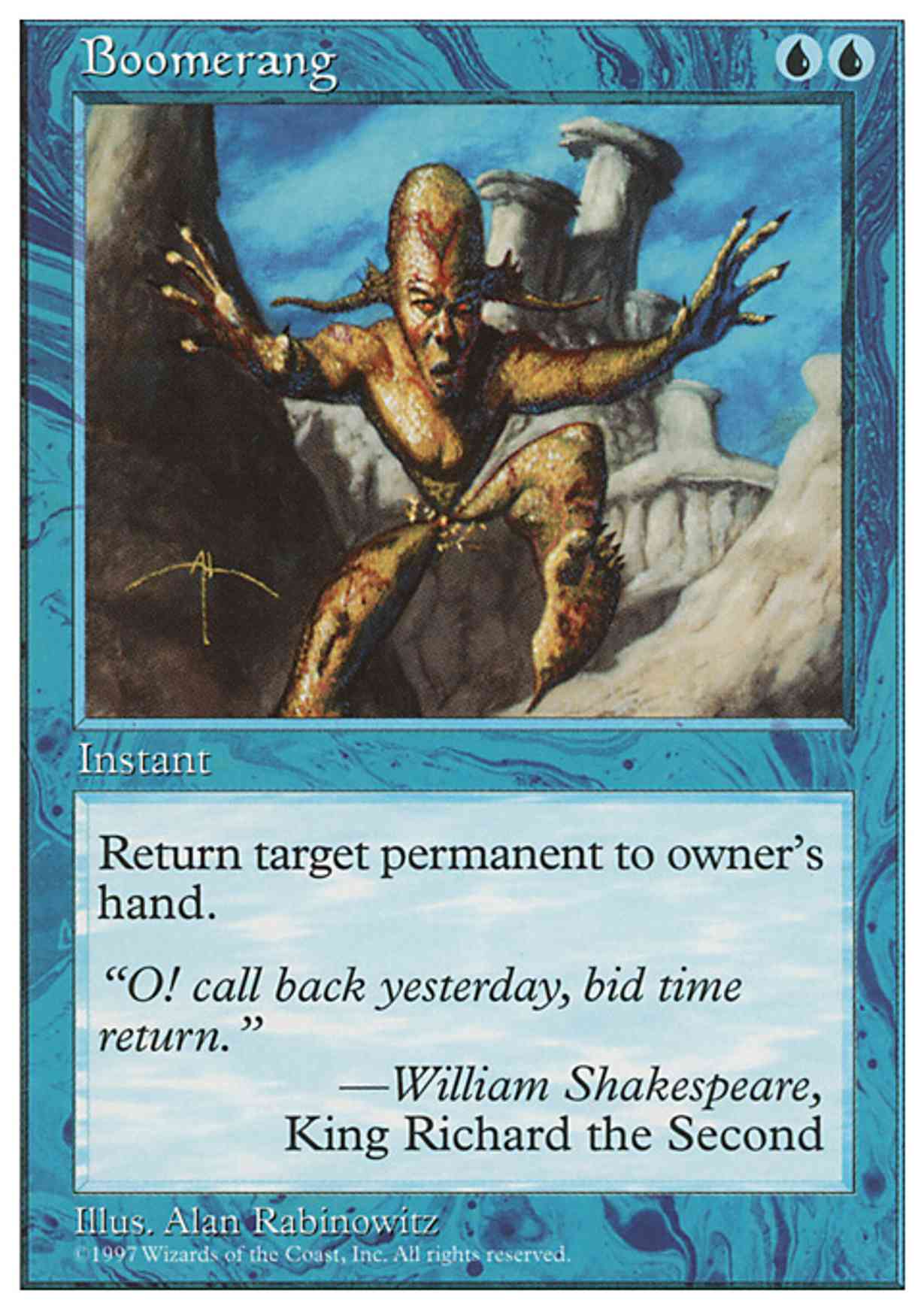 Boomerang Price from mtg Fifth Edition