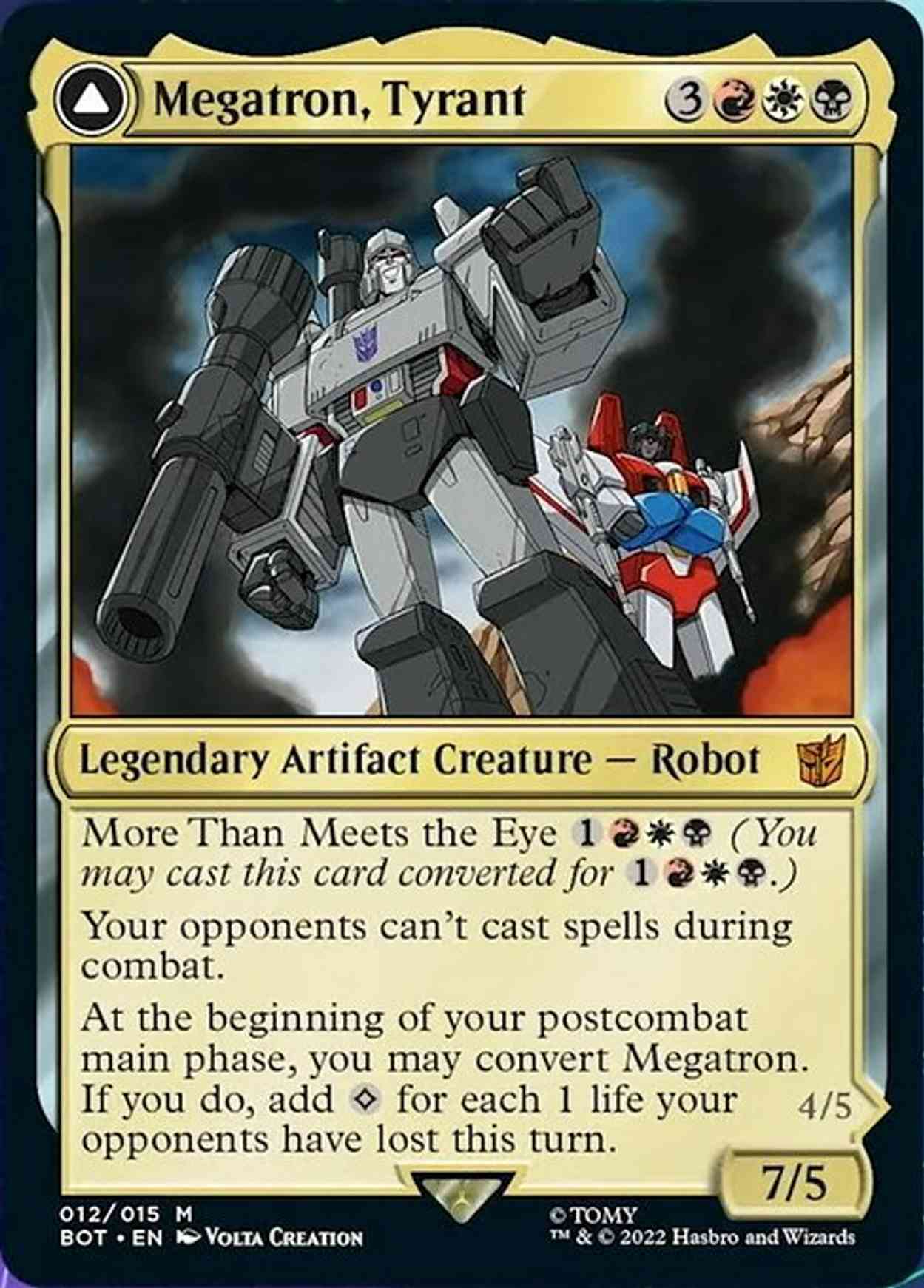 Megatron, Tyrant Price from mtg Transformers