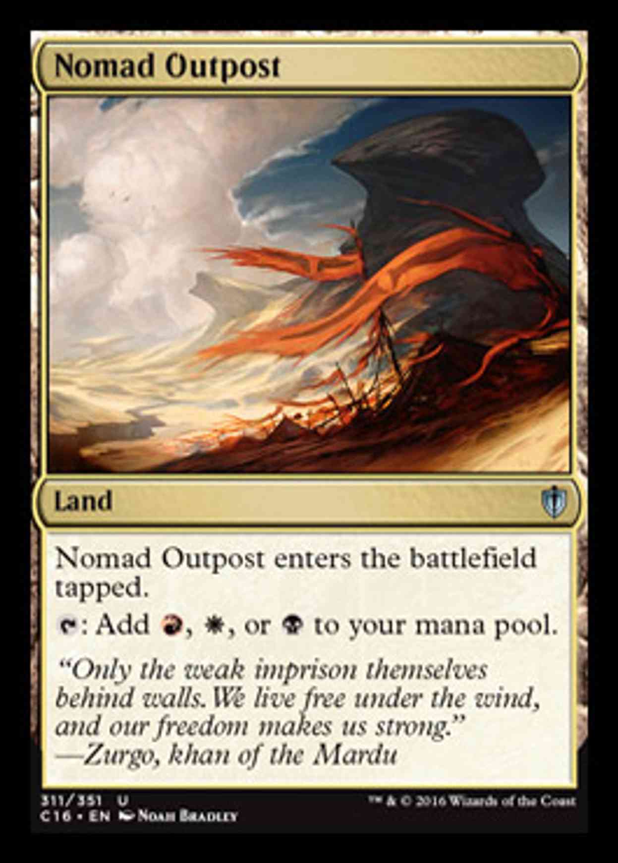 Nomad Outpost Price from mtg Commander 2016