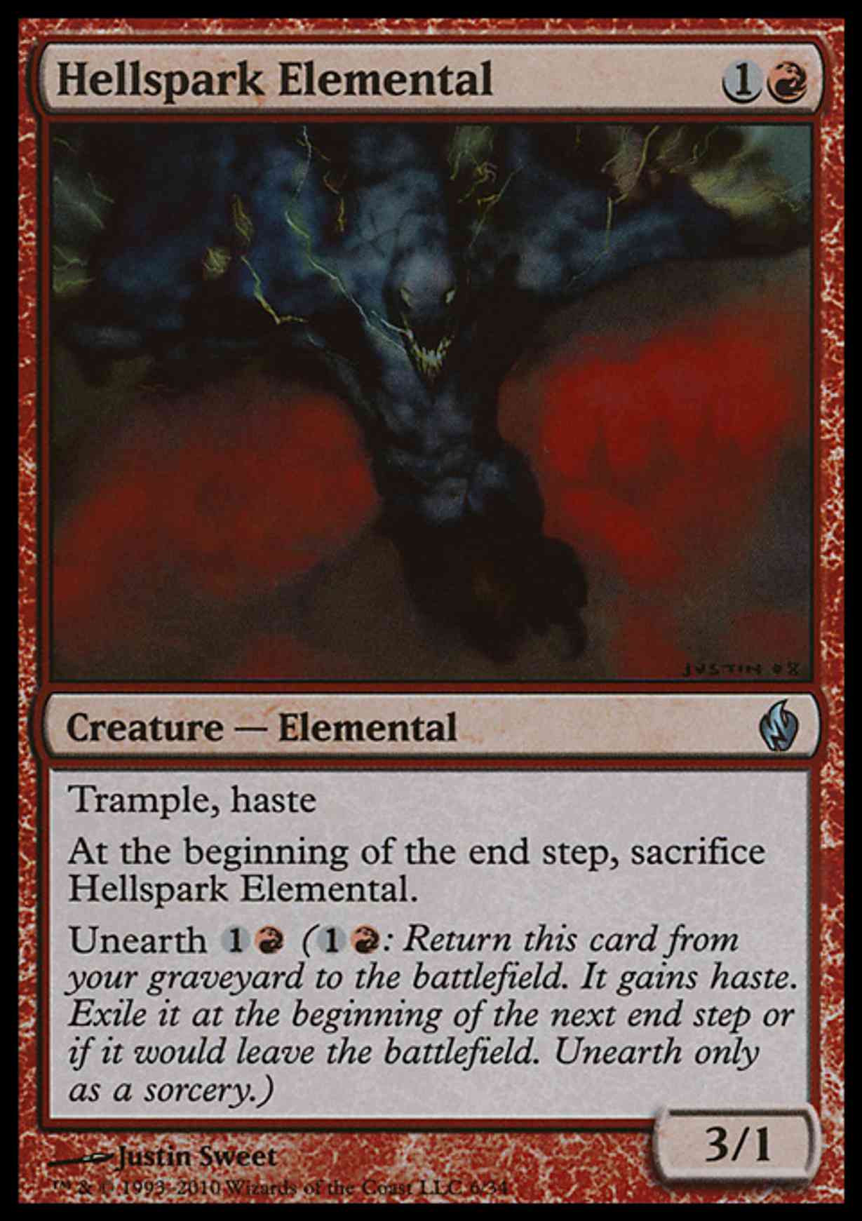 Hellspark Elemental Price from mtg Premium Deck Series: Fire and Lightning