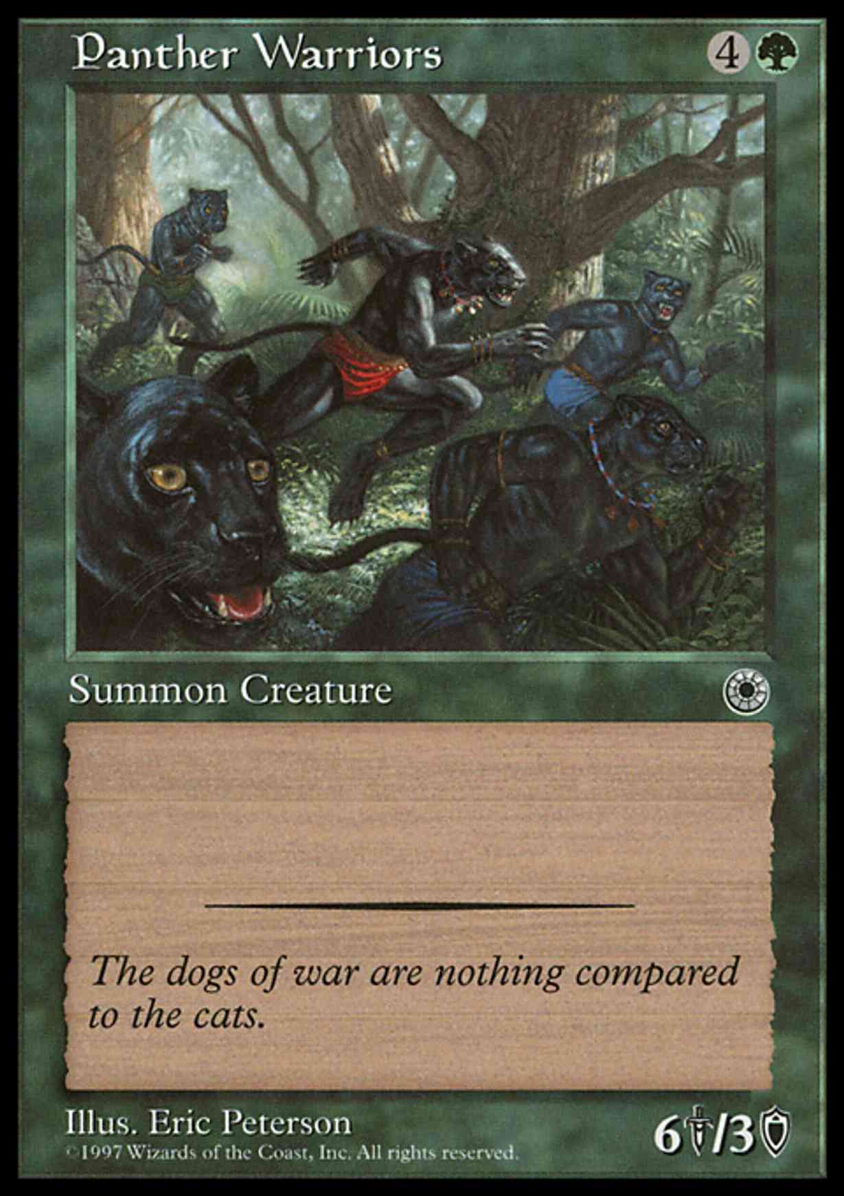 Panther Warriors Price from mtg Portal