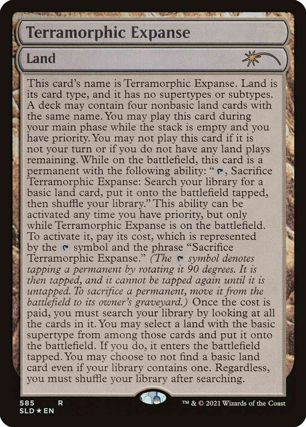 Terramorphic Expanse (Full-Text Land) Price from mtg Secret Lair Drop ...