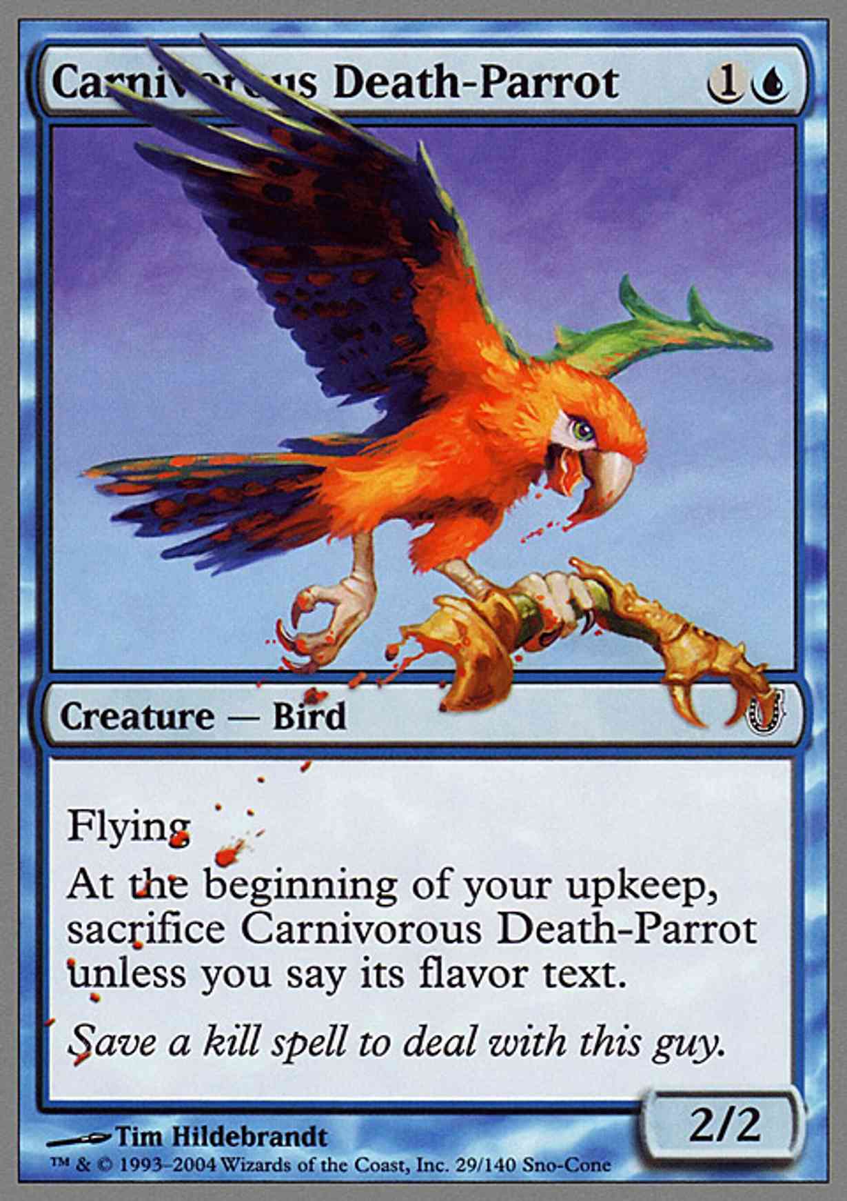 Carnivorous Death-Parrot Price from mtg Unhinged
