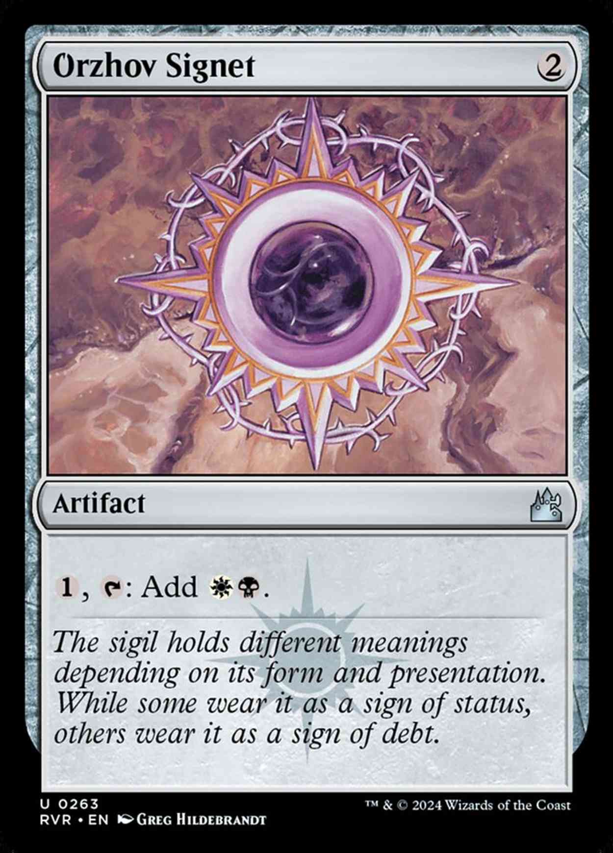 Orzhov Signet Price from mtg Ravnica Remastered