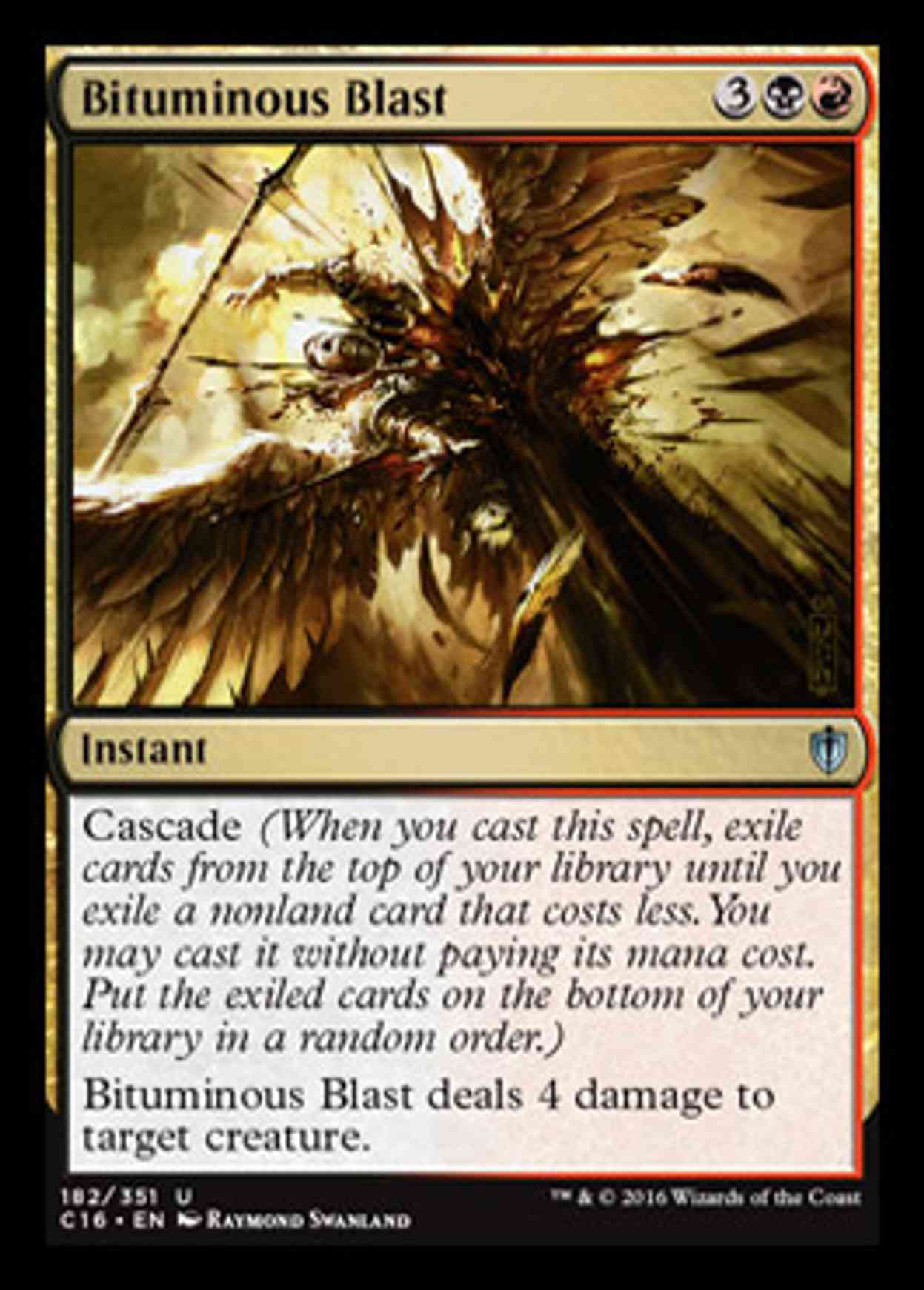 Bituminous Blast Price from mtg Commander 2016