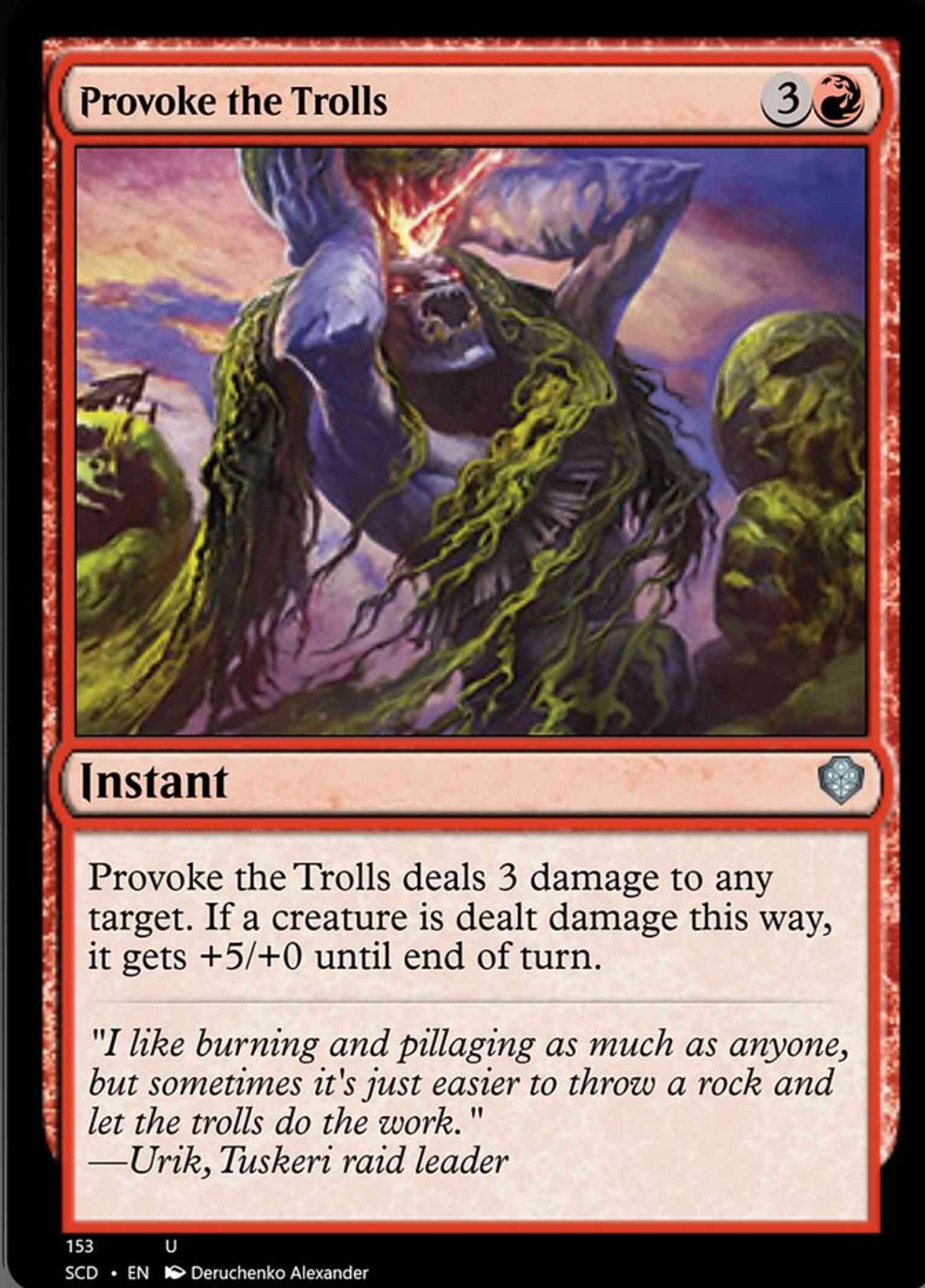Provoke the Trolls Price Starter Commander Decks MTG