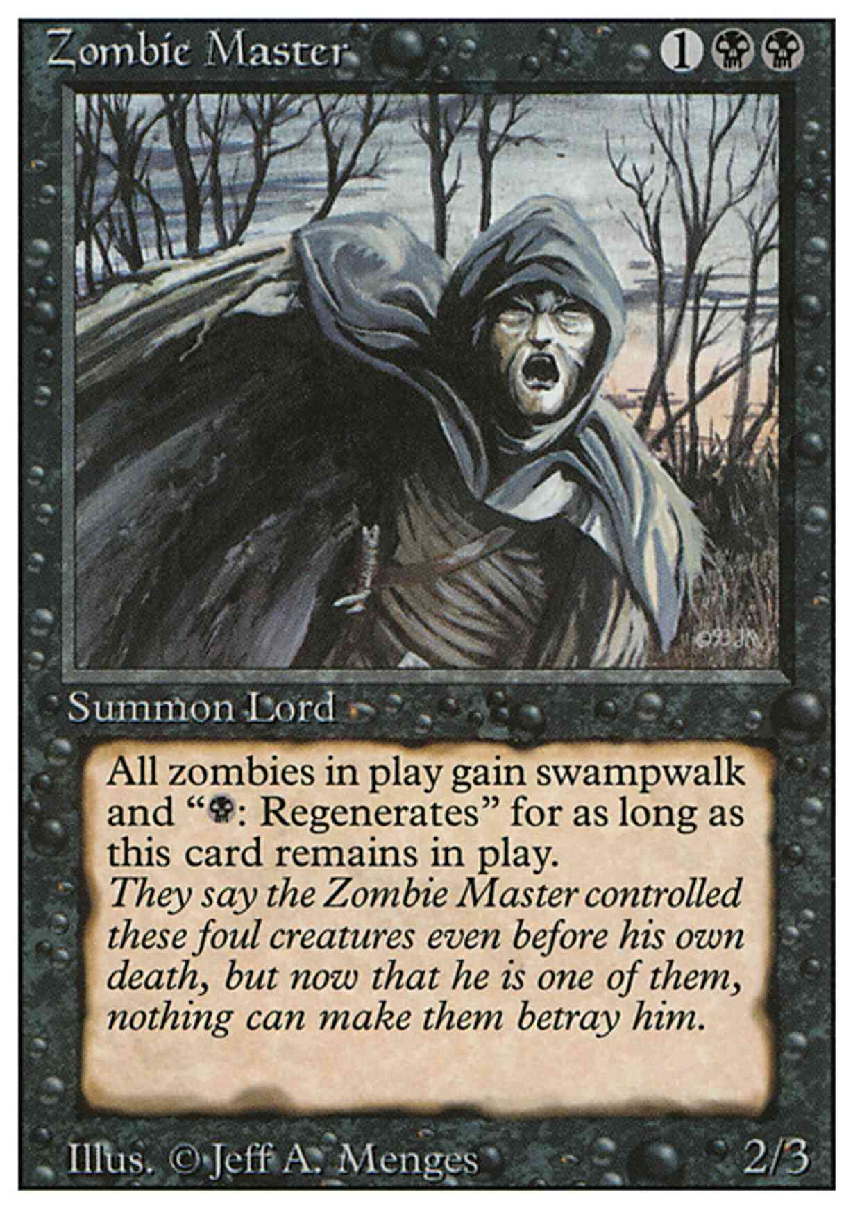 Zombie Master Price from mtg Revised Edition