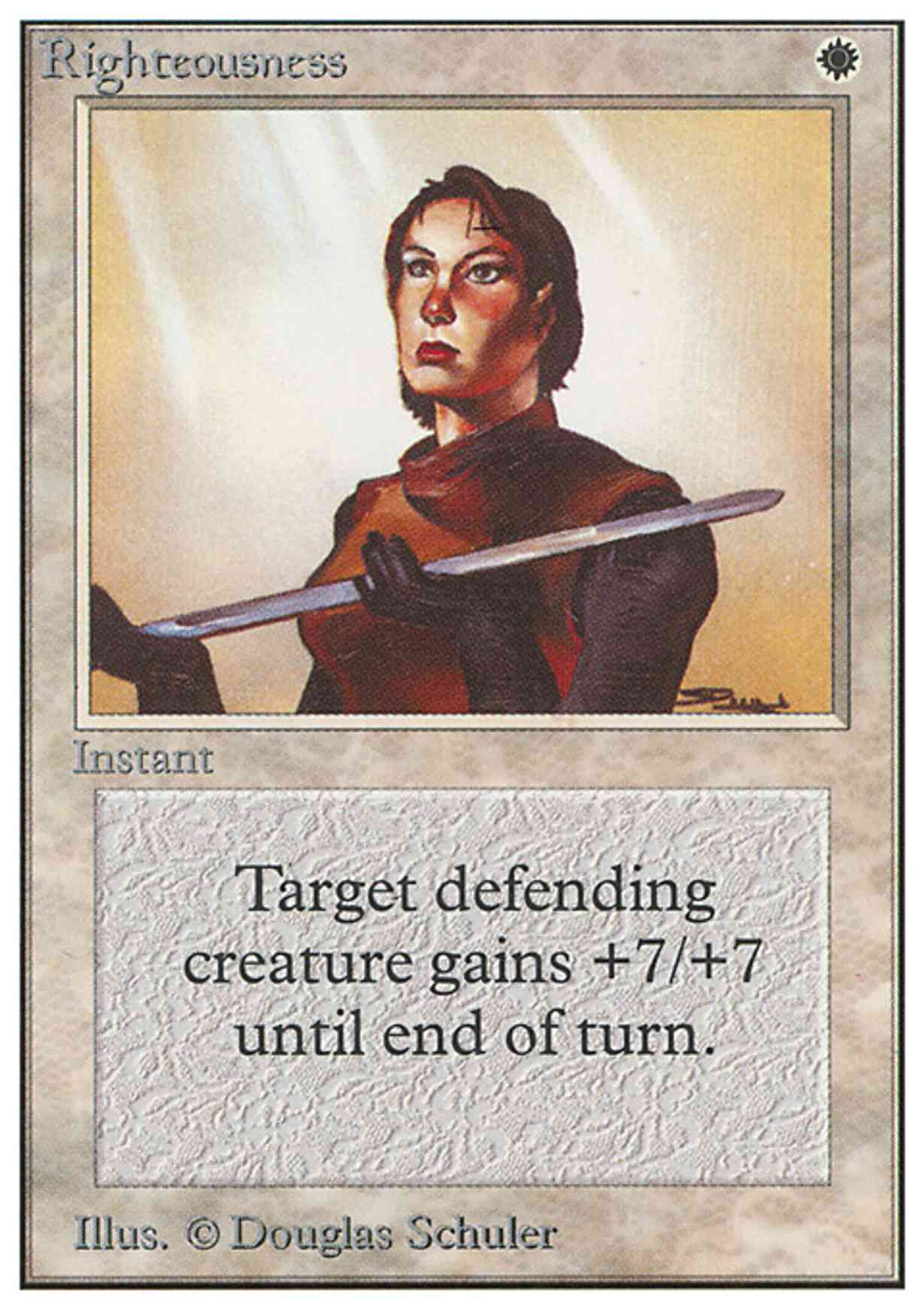 Righteousness Price from mtg Unlimited Edition