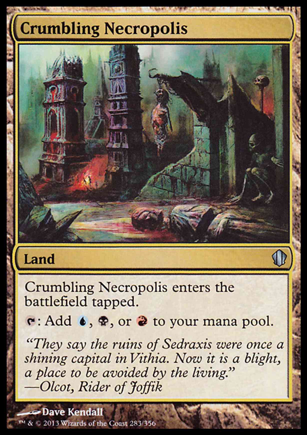 Crumbling Necropolis Price from mtg Commander 2013 Edition
