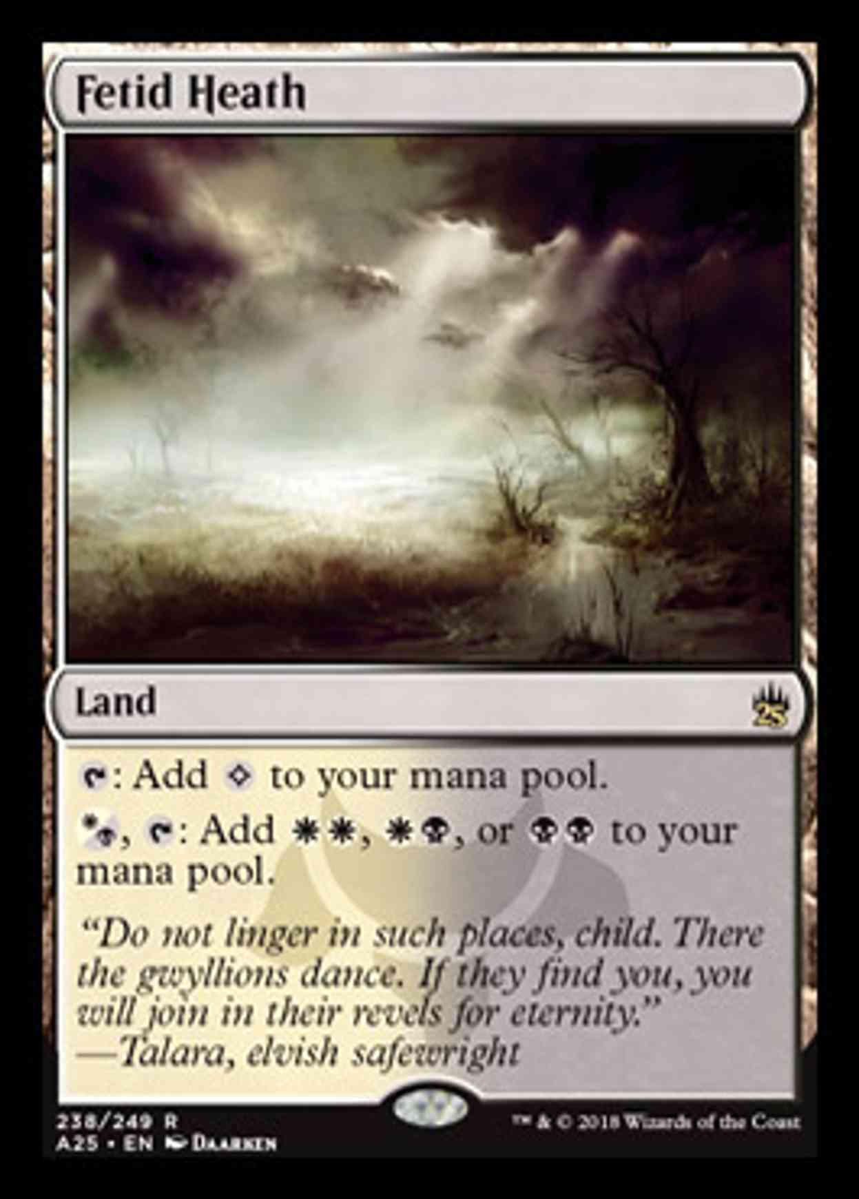 Fetid Heath Price from mtg Masters 25