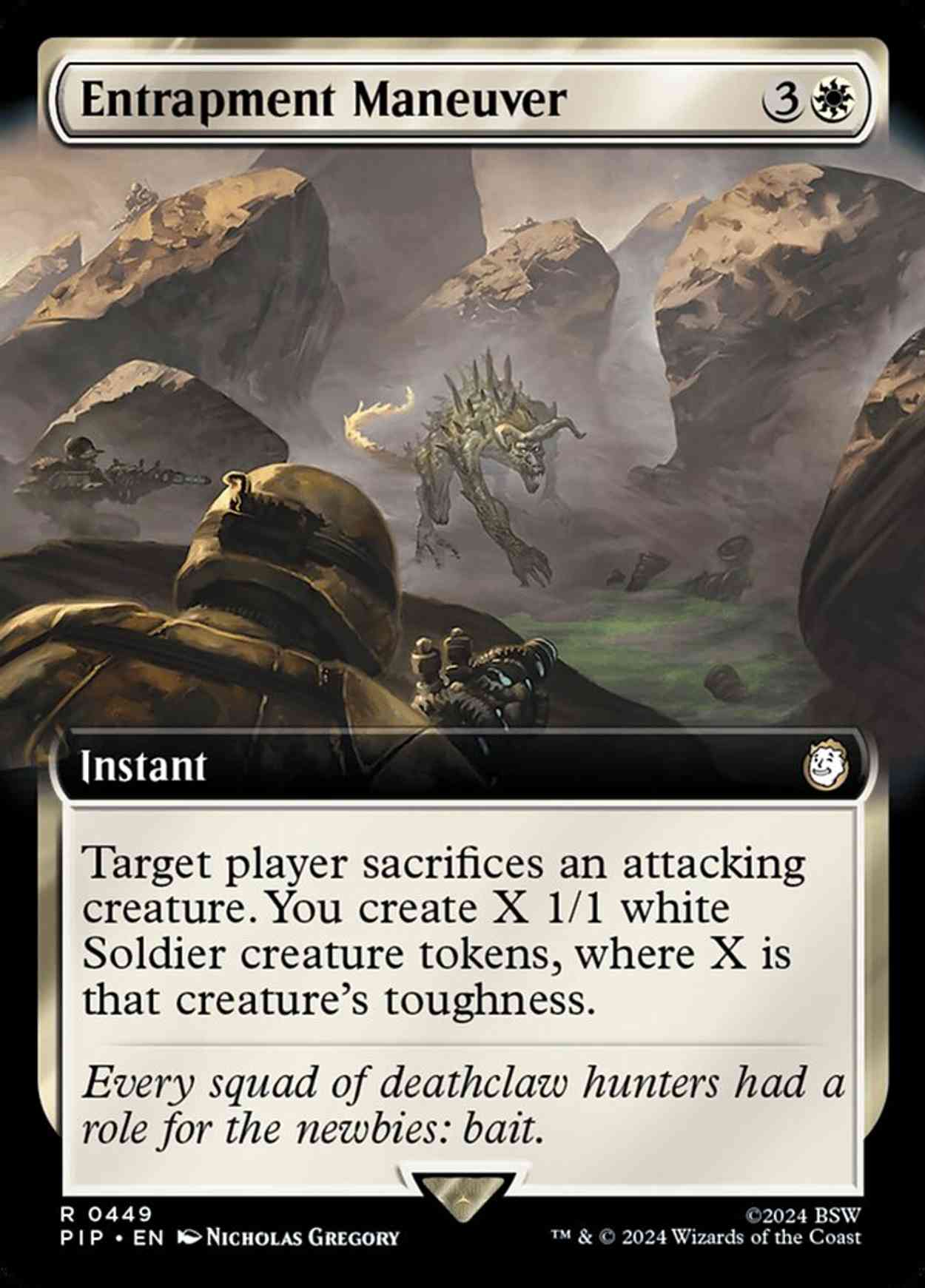 Entrapment Maneuver (Extended Art) Price from mtg Universes Beyond: Fallout