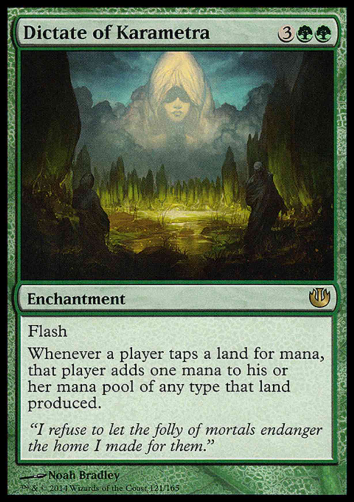 Dictate of Karametra Price from mtg Journey into Nyx