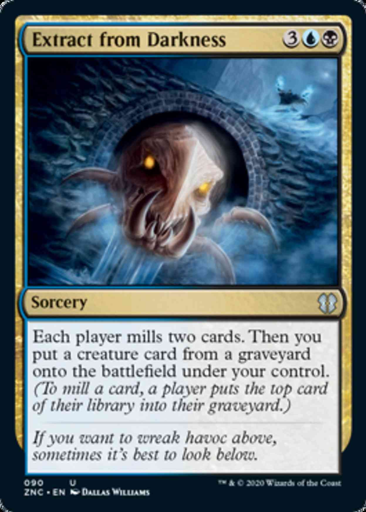 Extract from Darkness Price from mtg Commander: Zendikar Rising
