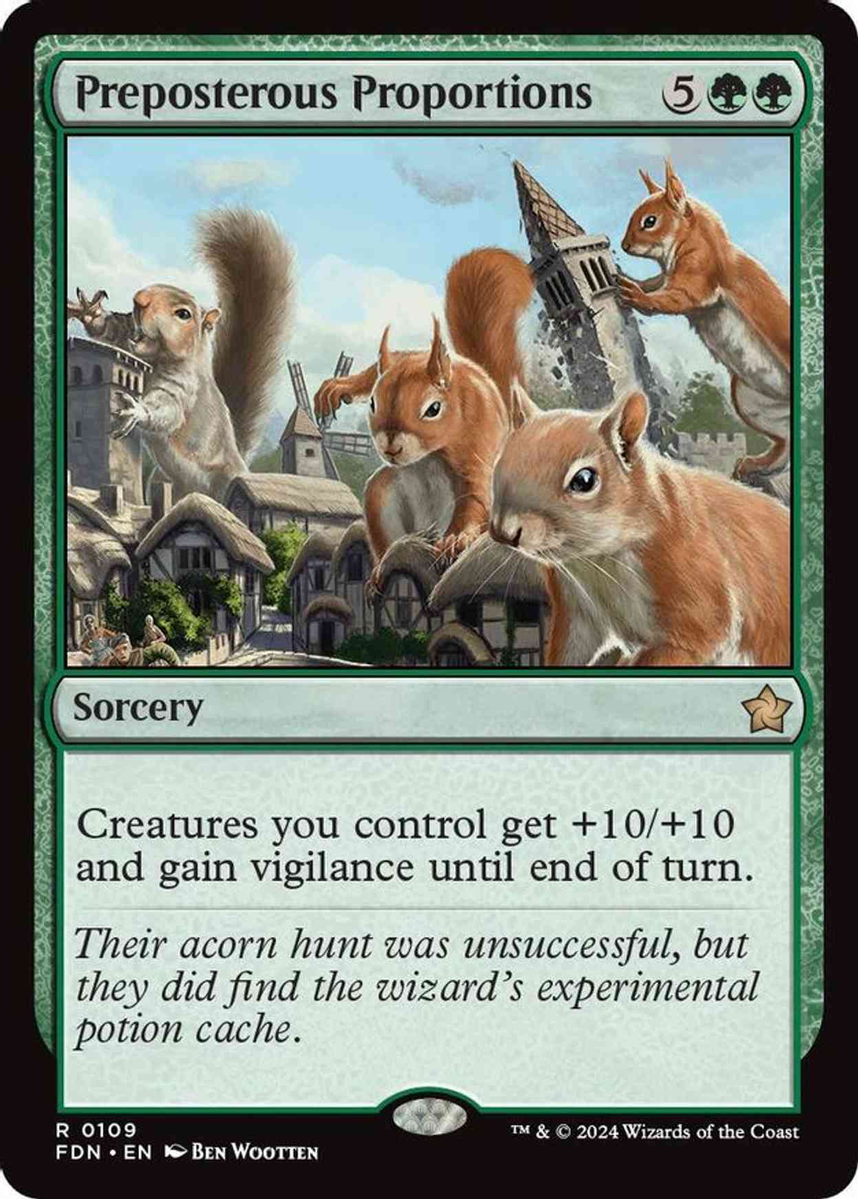 Preposterous Proportions Price from mtg Foundations