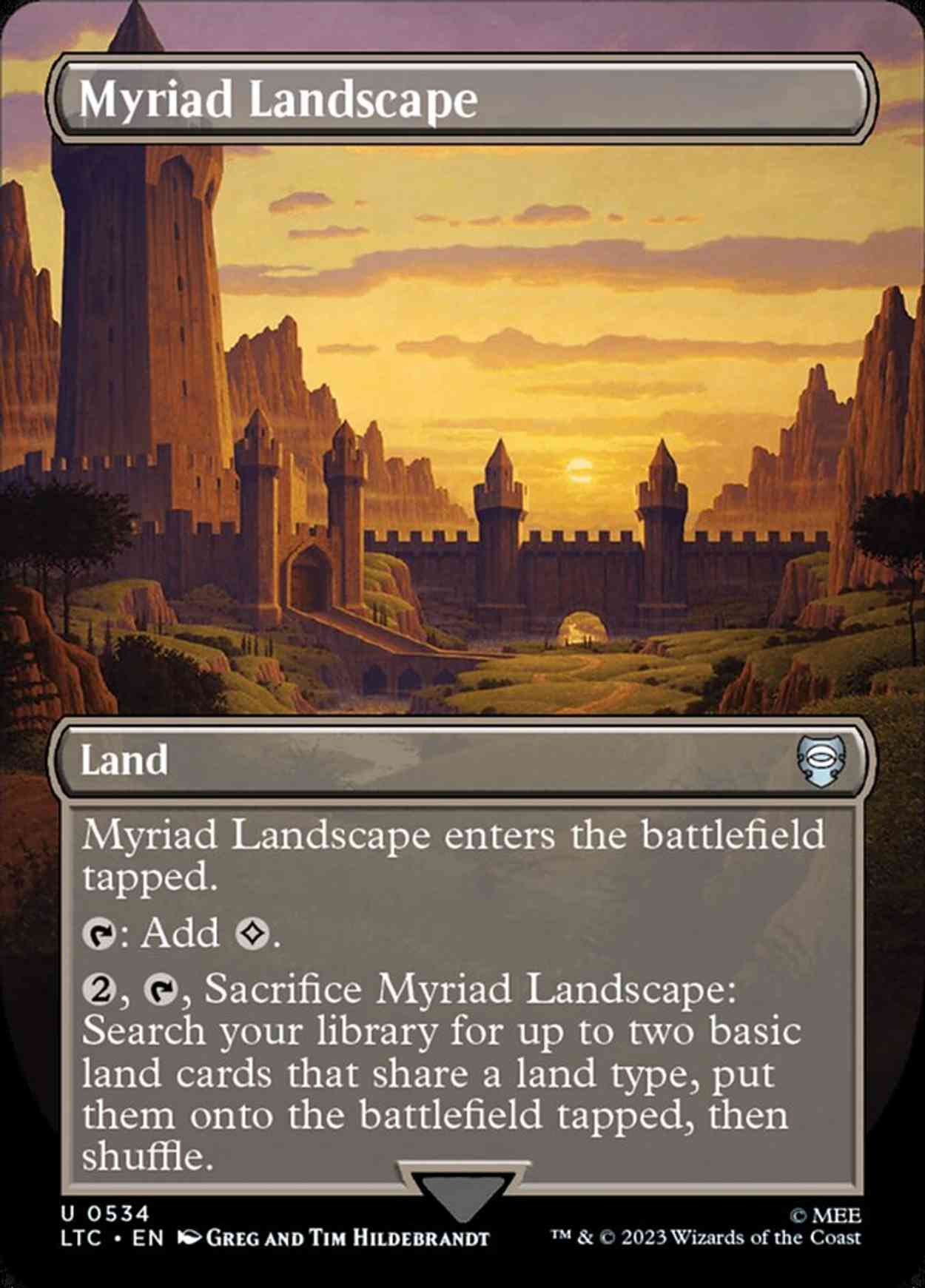 Myriad Landscape (Borderless) Price from mtg Tales of Middle-Earth ...