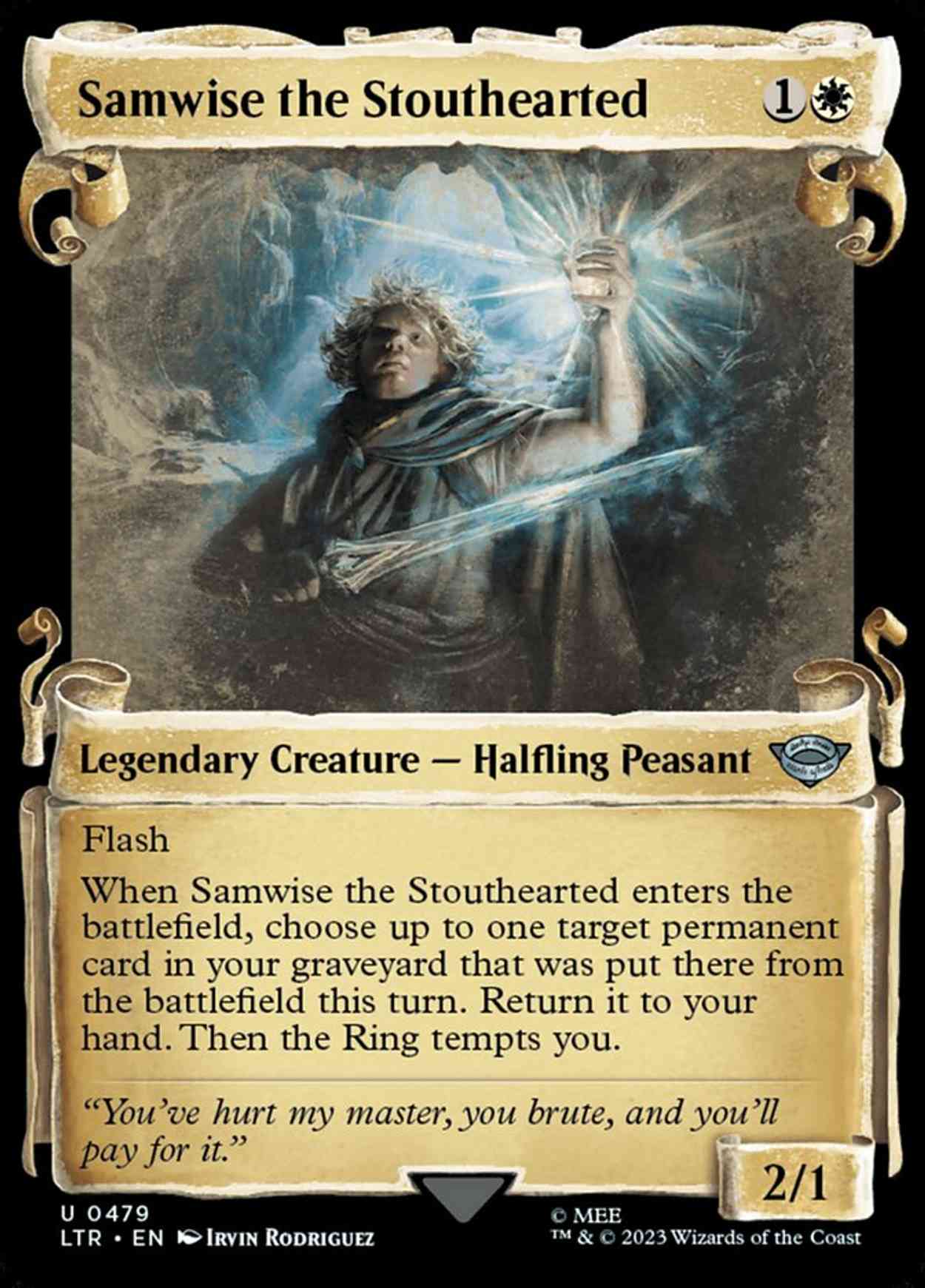 Samwise the Stouthearted (Showcase Scrolls) Price from mtg The Lord of ...