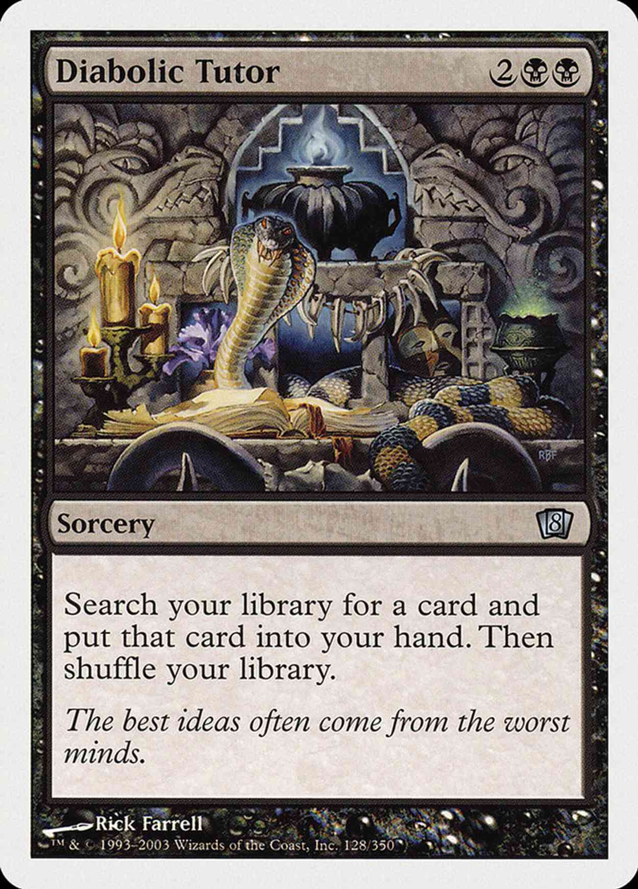 Diabolic Tutor (8th Edition) Price from mtg Oversize Cards