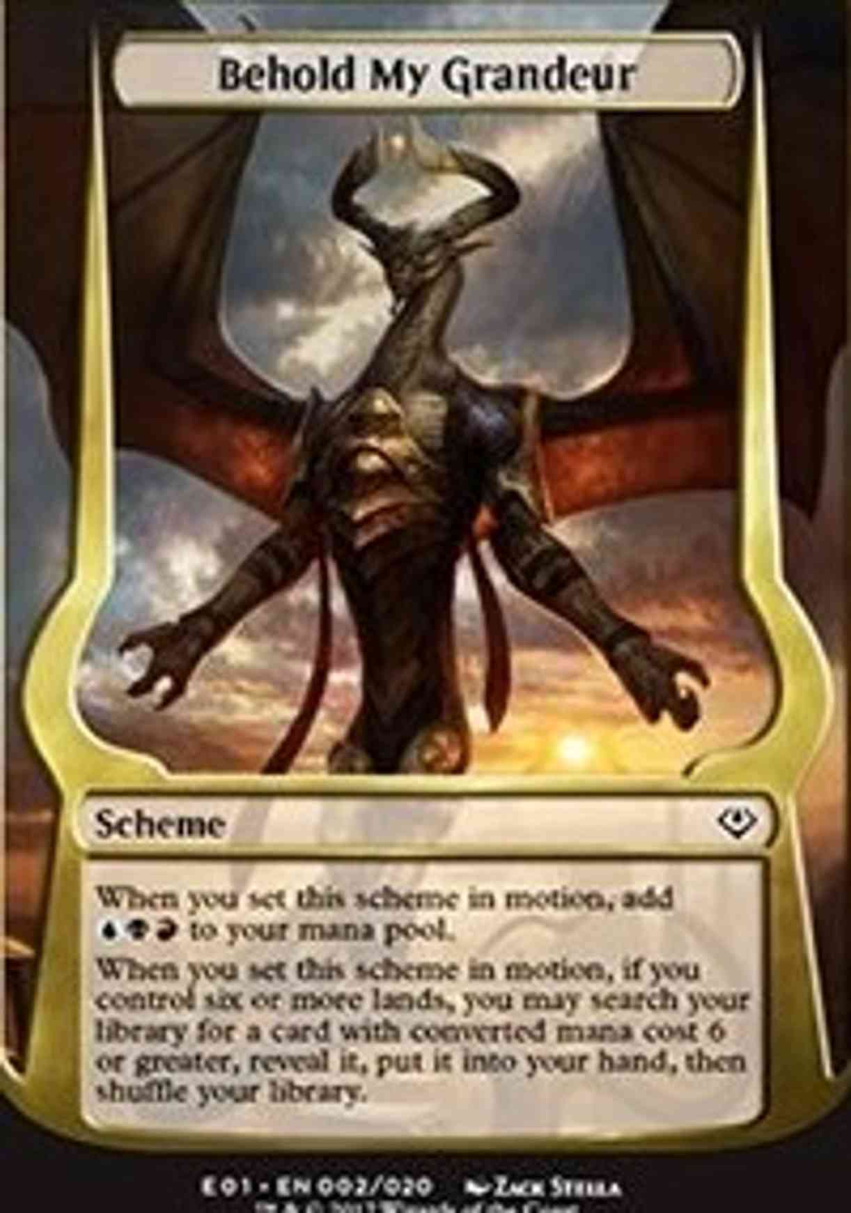Behold My Grandeur (Archenemy: Nicol Bolas) Price from mtg Oversize Cards
