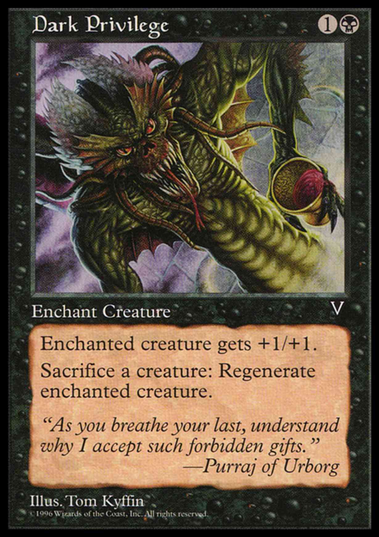 Dark Privilege Price from mtg Visions