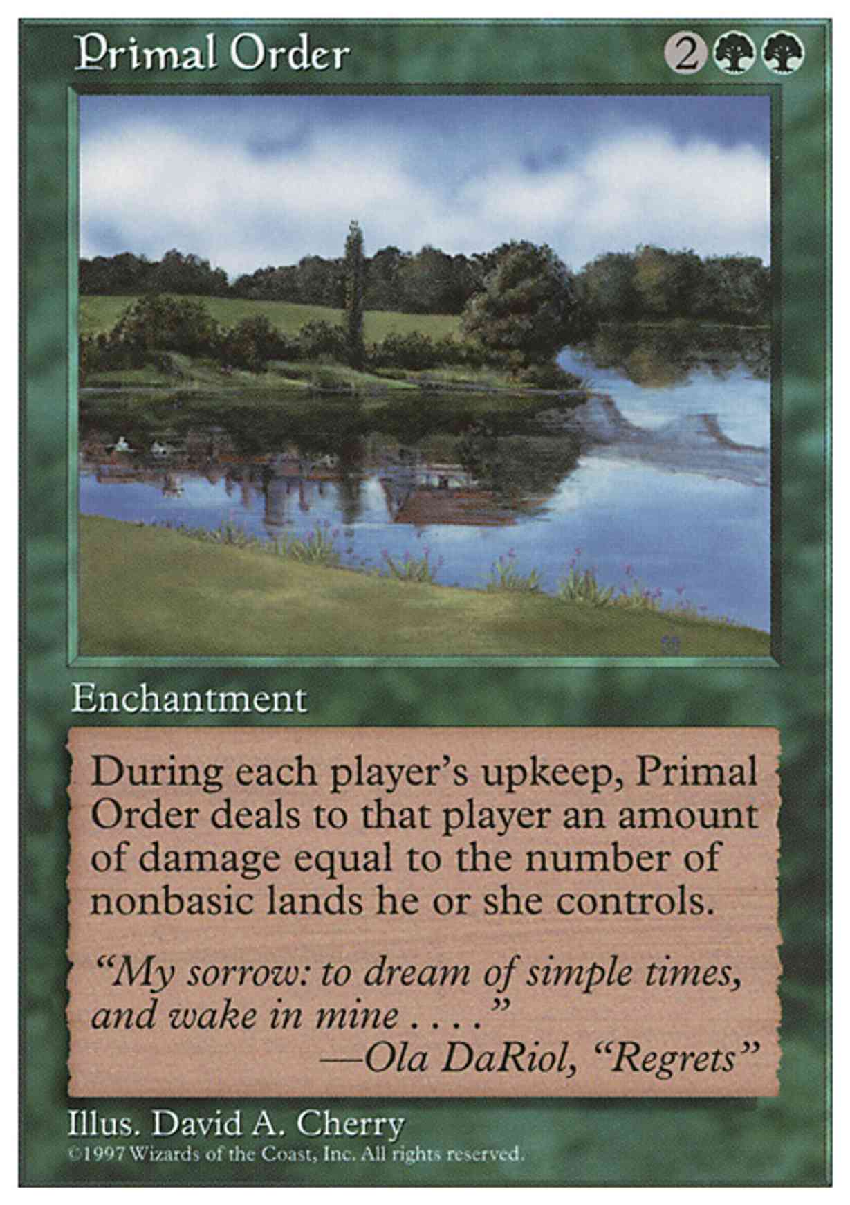 Primal Order Price from mtg Fifth Edition