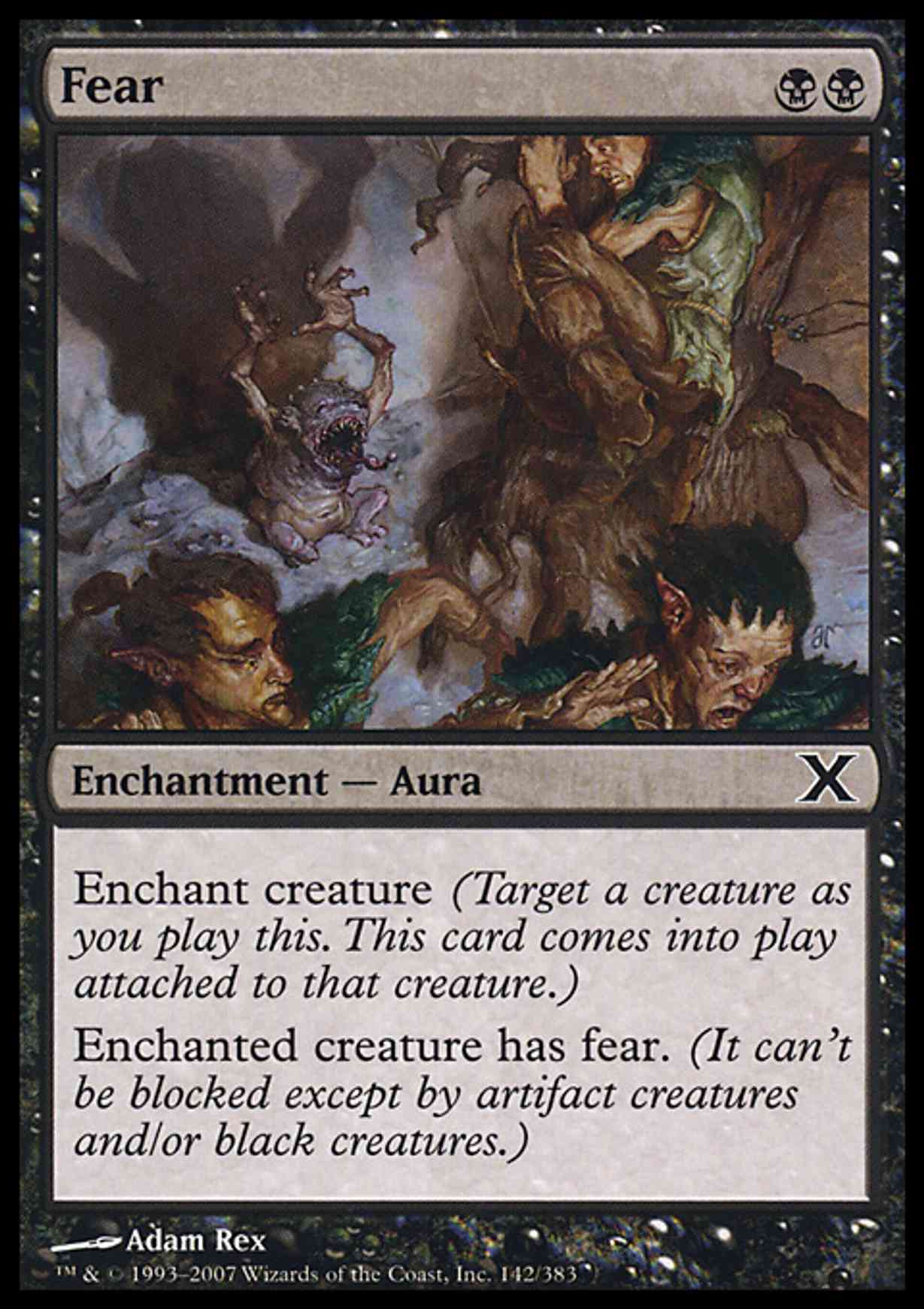 Fear Price from mtg Tenth Edition